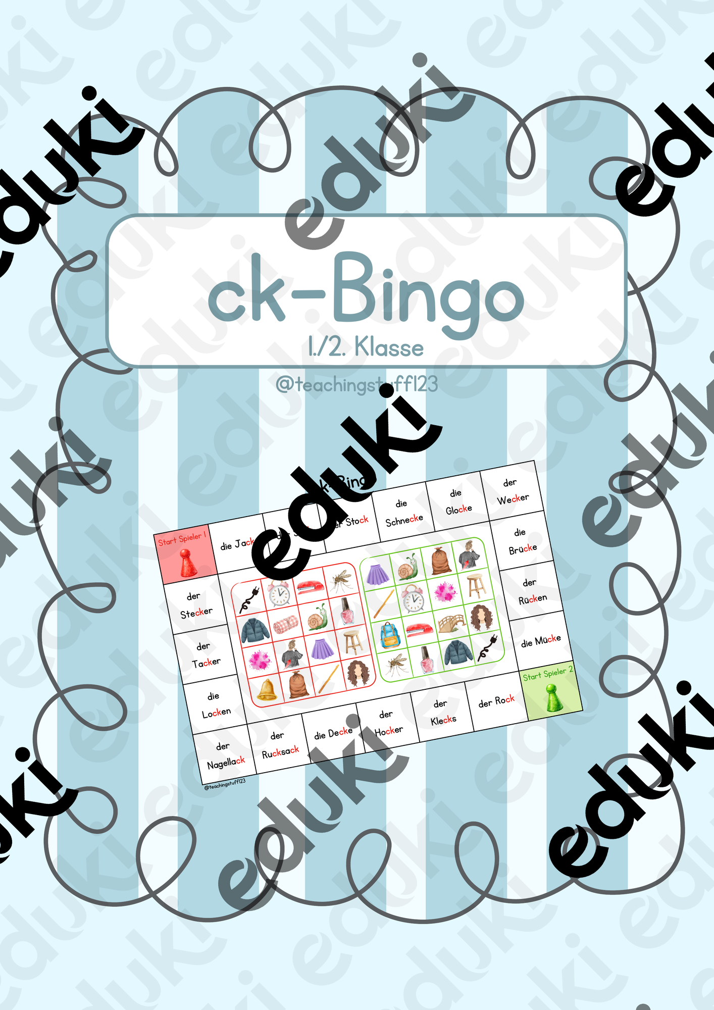 ck-Bingo Wort und Bild zuordnen – Unterrichtsmaterial im Fach Deutsch