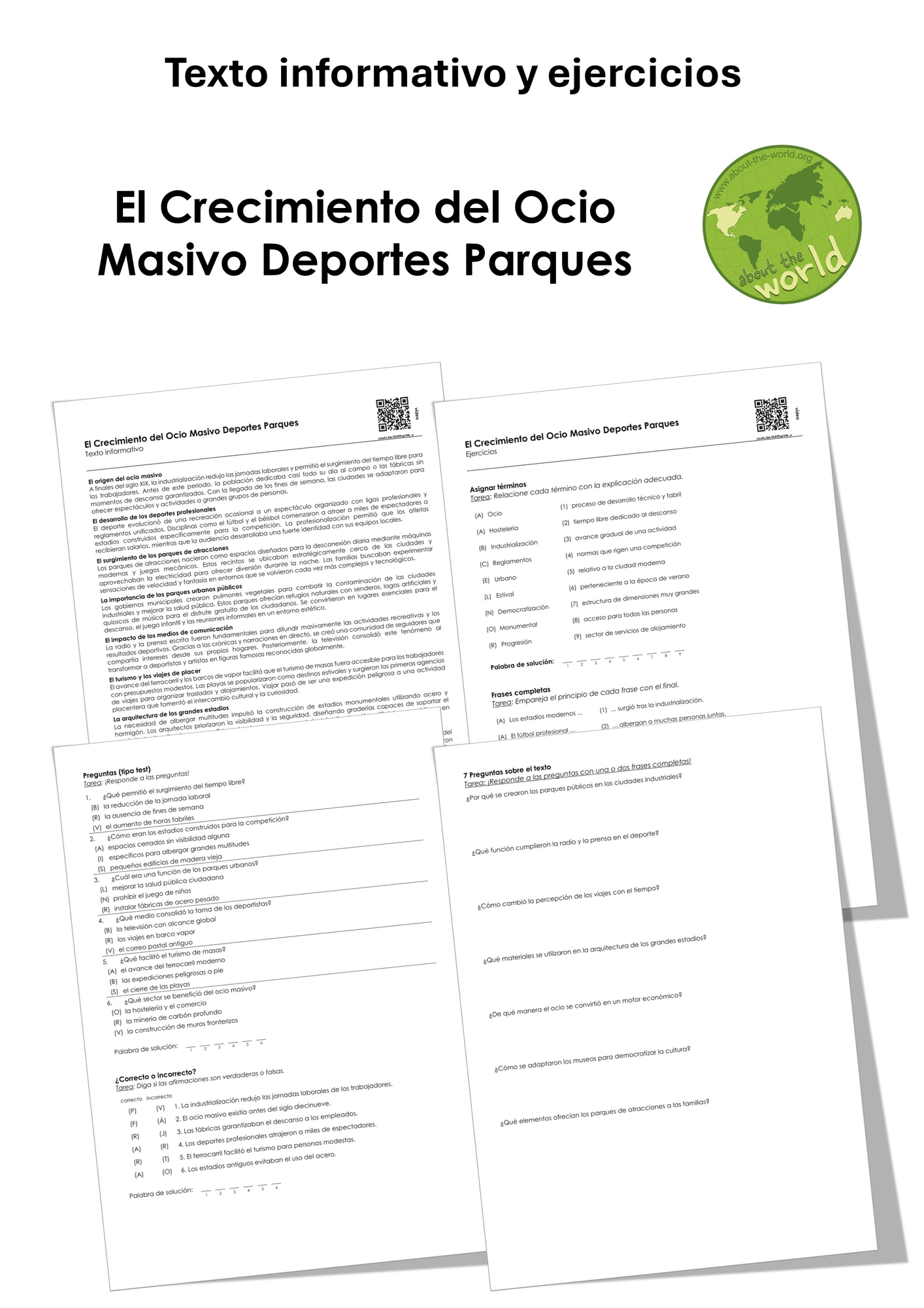 El Crecimiento del Ocio Masivo Deportes Parques - material de la ...