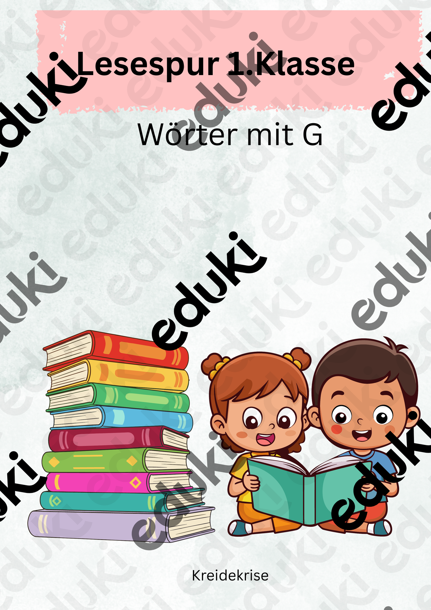 Lesespur Klasse 1 Wörter mit G – Unterrichtsmaterial im Fach Deutsch