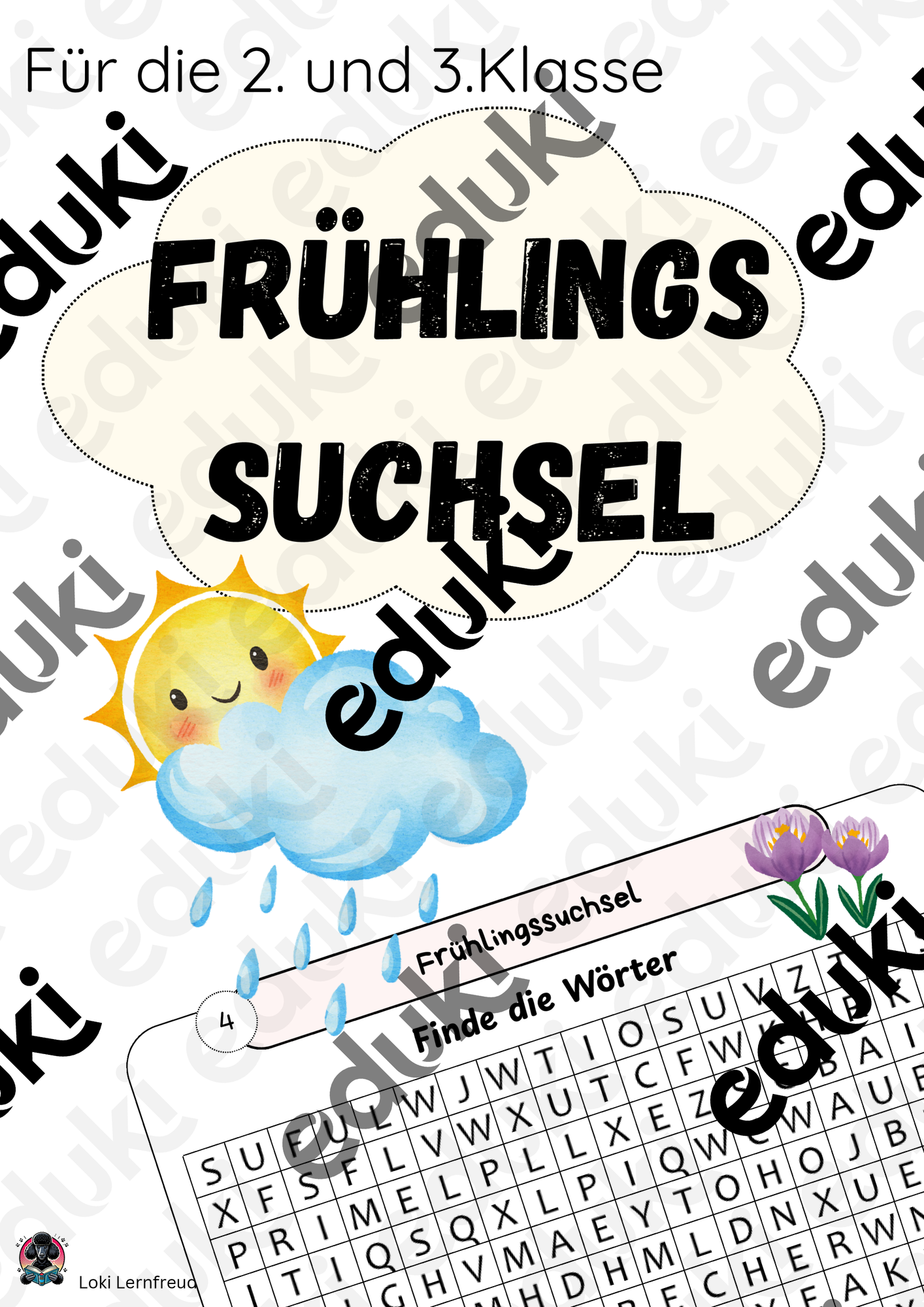 Frühling - Frühblüher - lesen - Rätsel - Spiele - Frühling - Suchsel ...