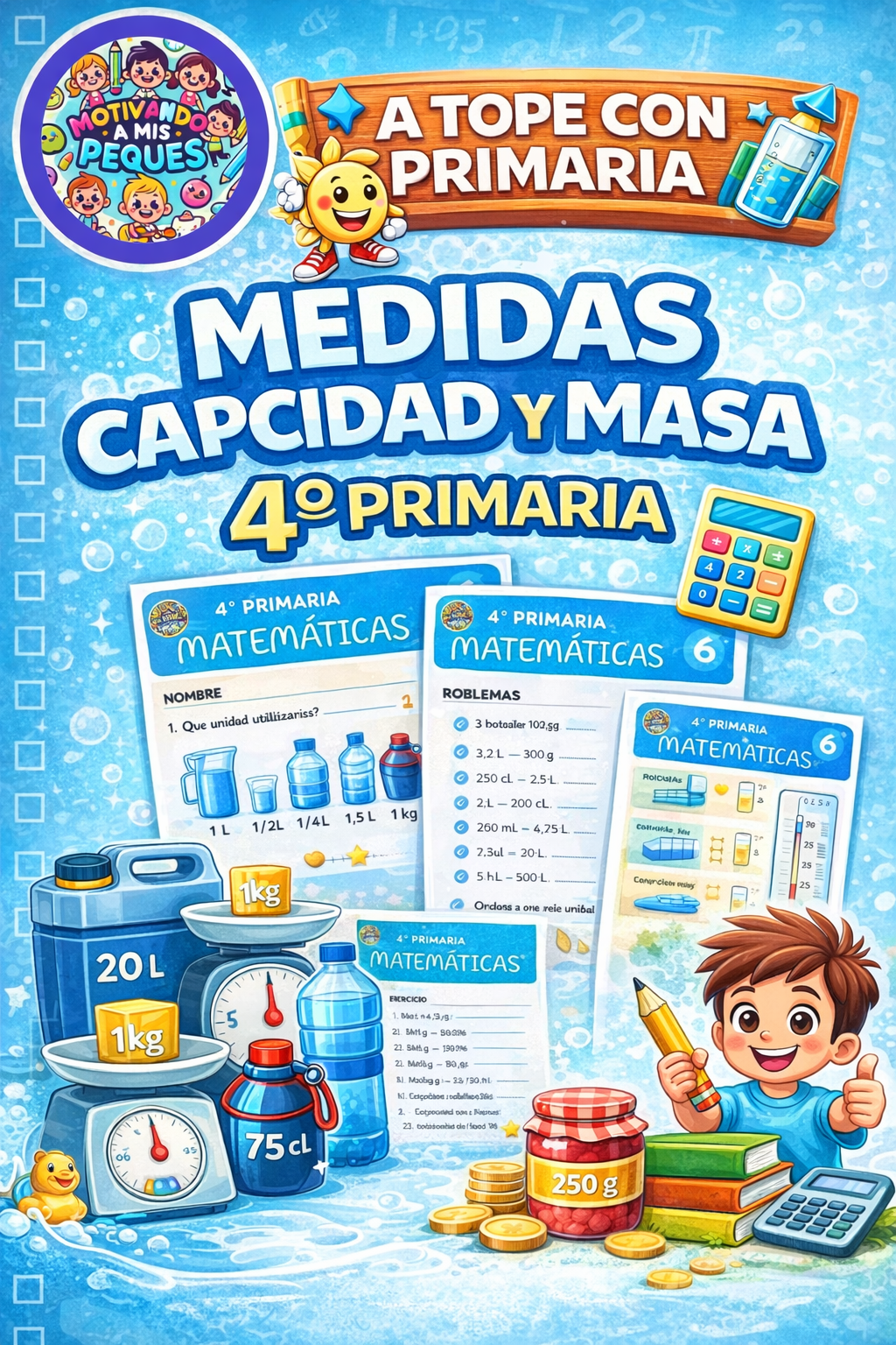 MEDIDAS DE CAPACIDAD Y MASA 4º PRIMARIA - material de la siguiente ...