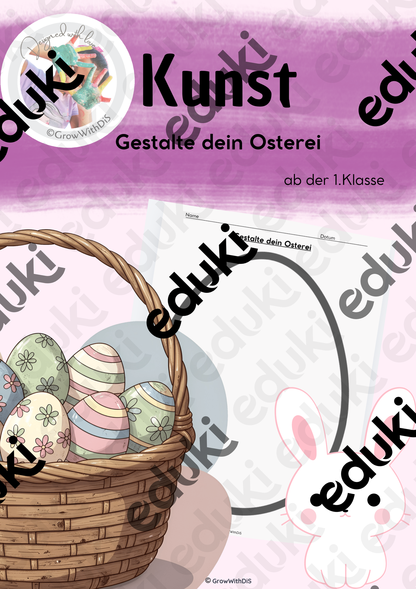 Kunst | Gestalte dein Osterei ab der 1.Klasse 🥚🎨 – Unterrichtsmaterial ...