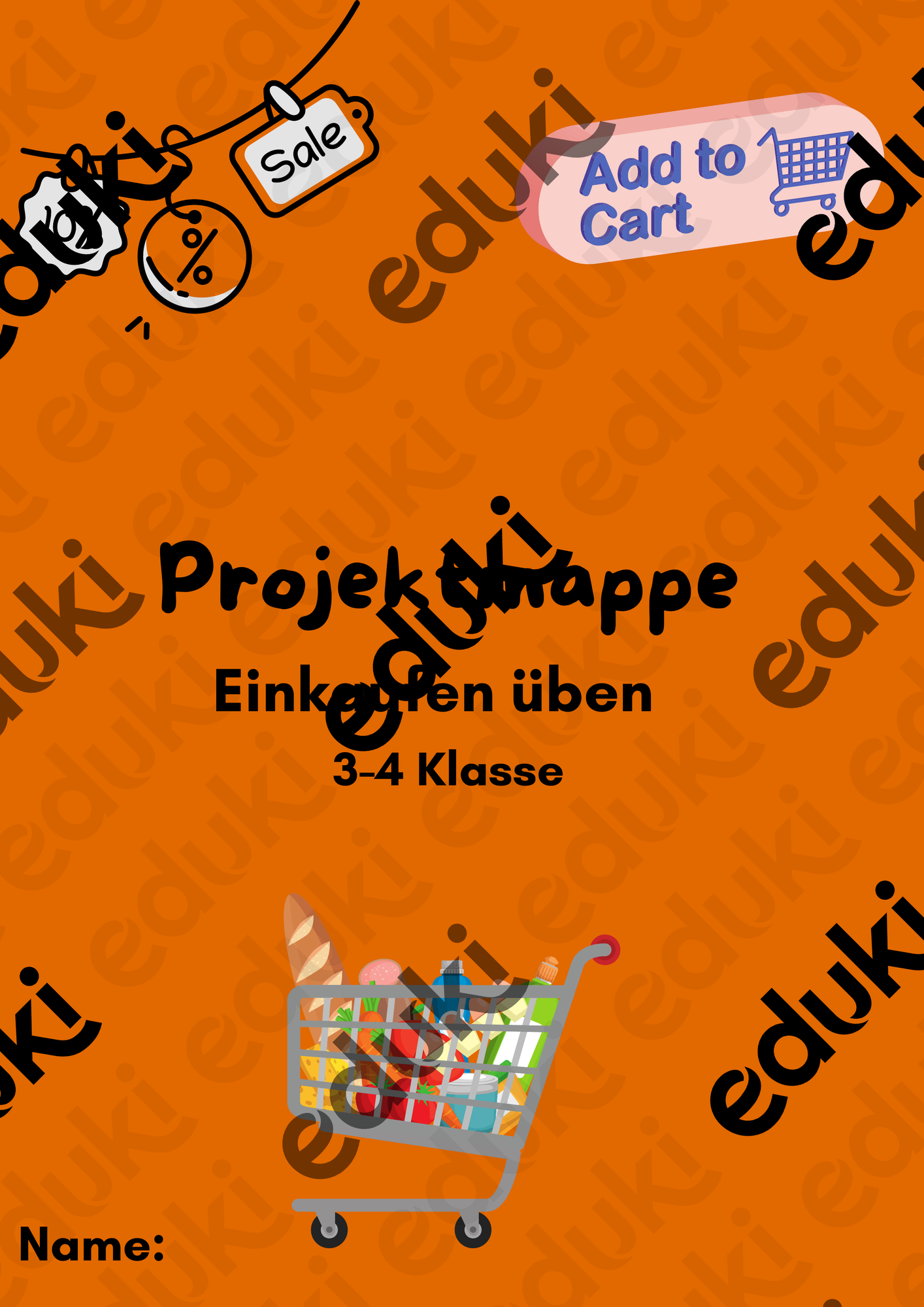 Projektmappe einkaufen üben 3-4 Klasse – Unterrichtsmaterial im Fach ...