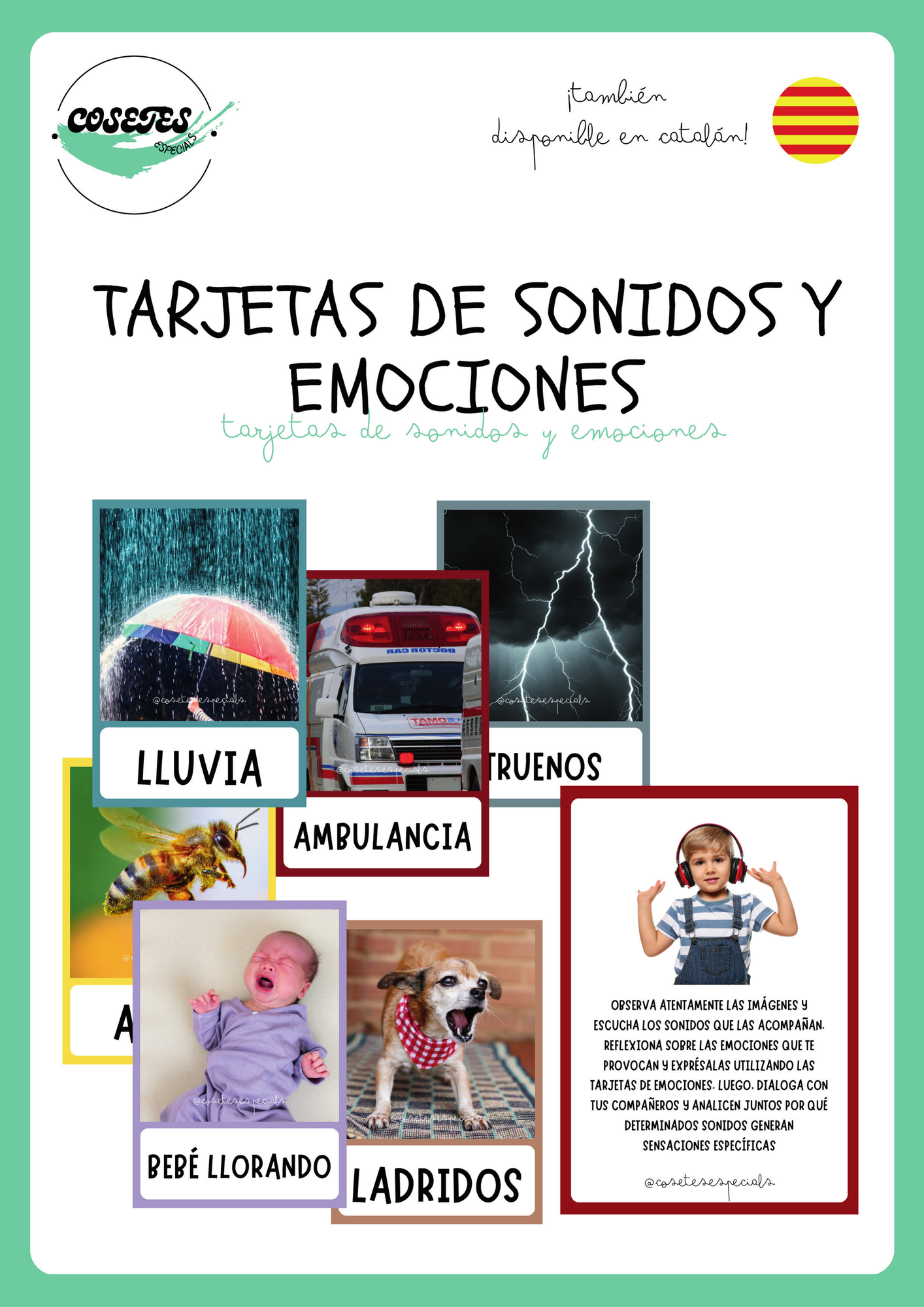 TARJETAS DE SONIDOS Y EMOCIONES - material didáctico de las asignaturas ...