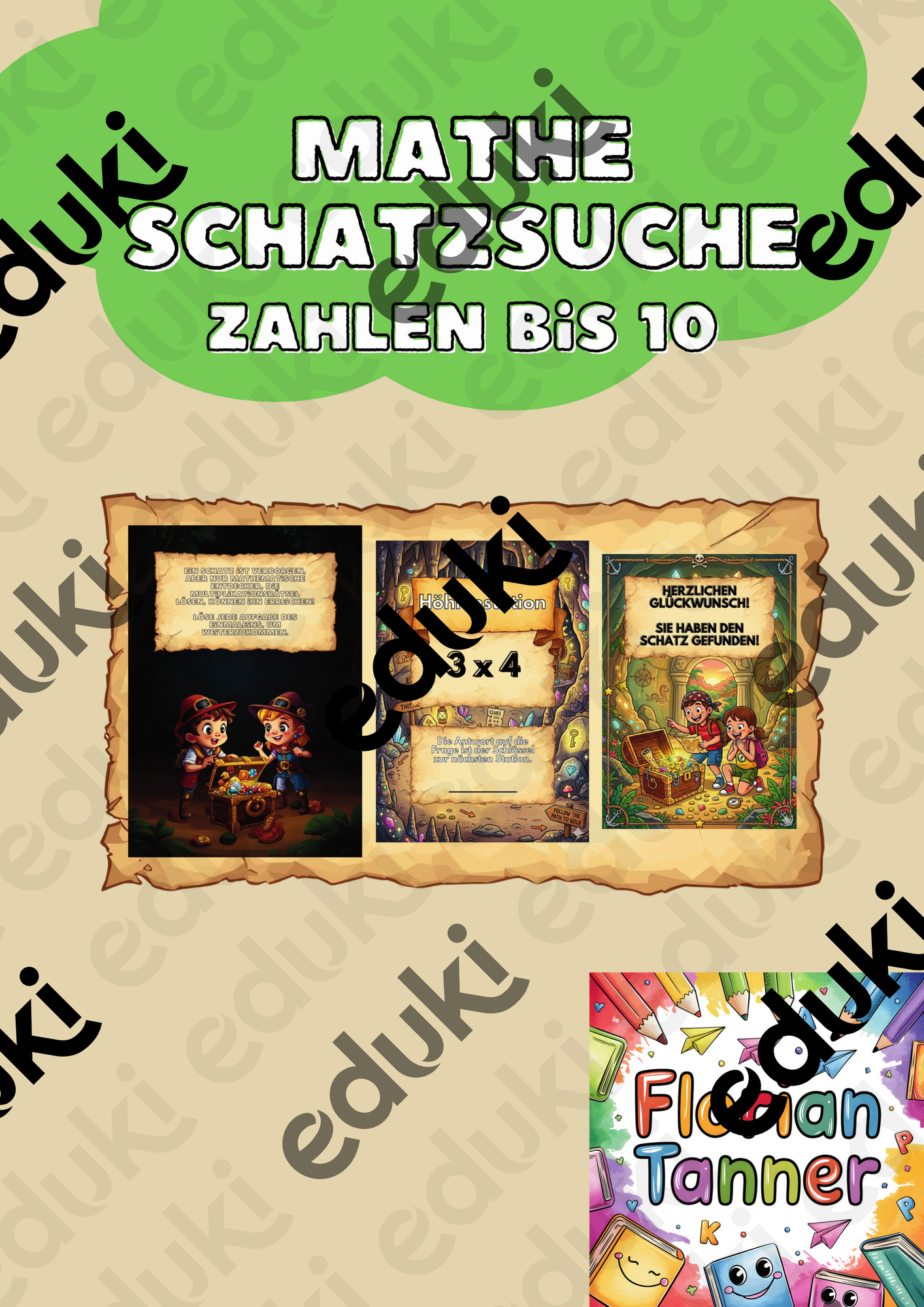 Schatzsuche Einmaleins | Mathe bis 10 – Unterrichtsmaterial im Fach ...