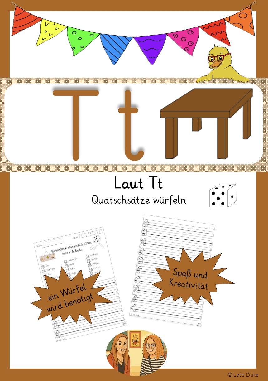 🎲 Quatschsätze würfeln – Kreativer Sprachspaß ️😄 – Unterrichtsmaterial ...