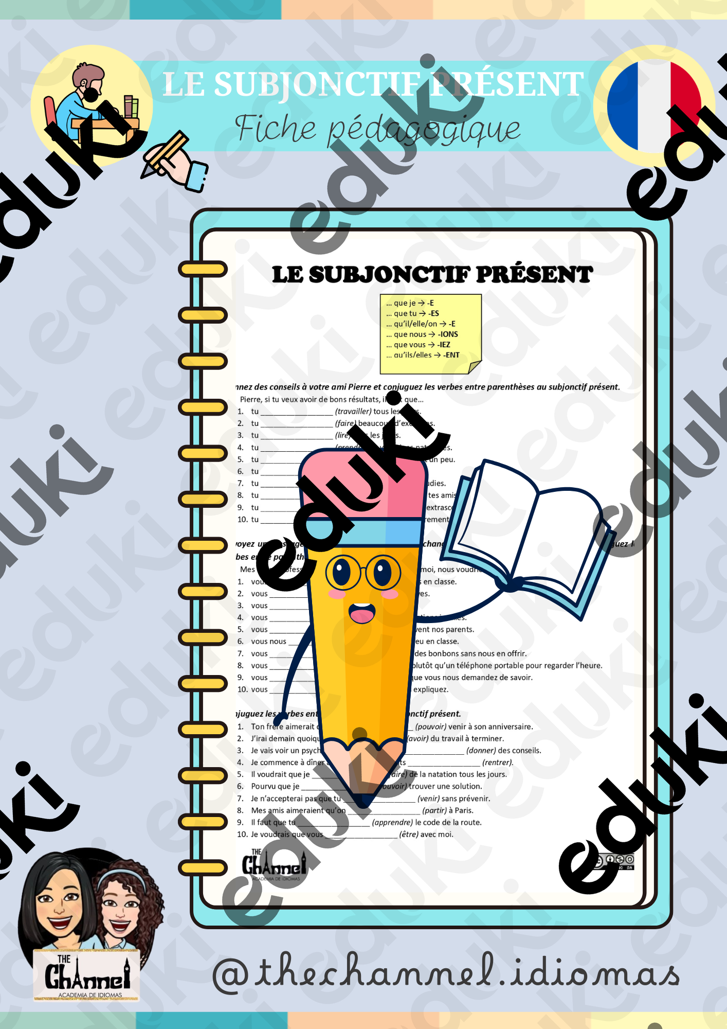 LE SUBJONCTIF PRÉSENT – Fiche pédagogique - material de la siguiente ...