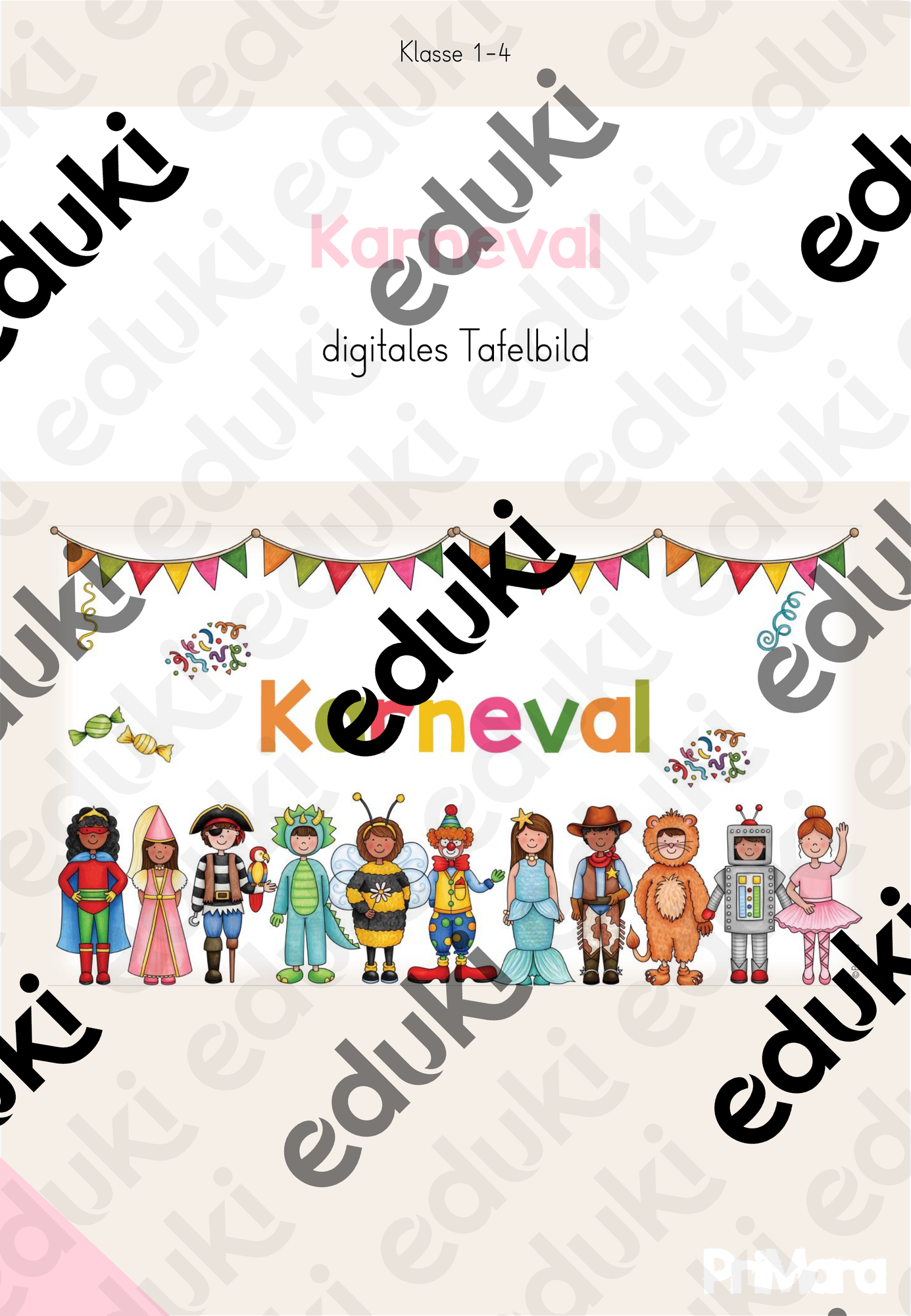 digitales Tafelbild Karneval/Fasching – Unterrichtsmaterial im Fach ...