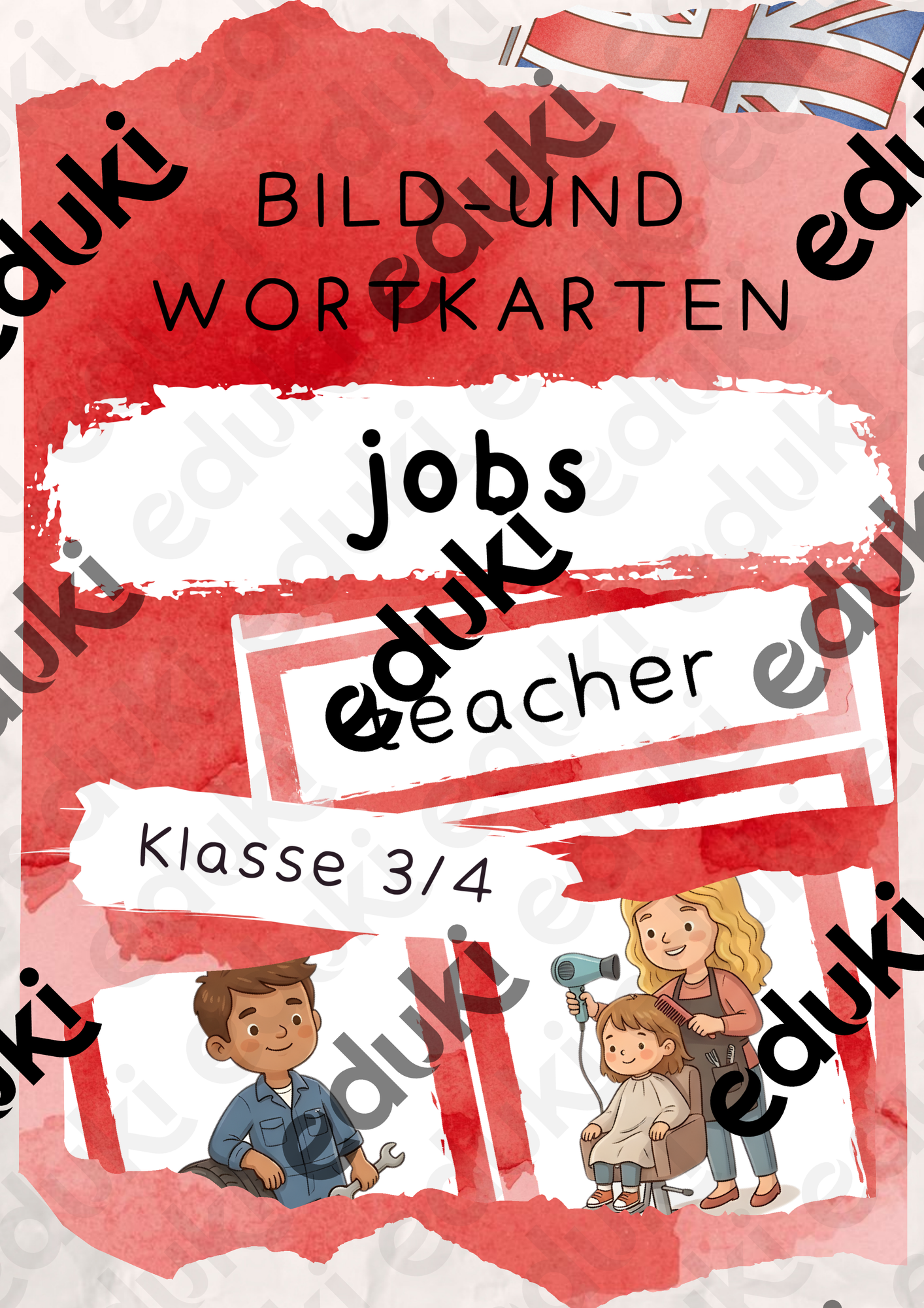 Flashcards 'jobs' (Bild- und Wortkarten) – Unterrichtsmaterial im Fach ...