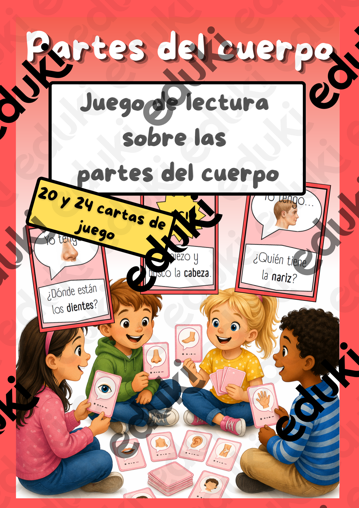 Yo tengo… ¿Quién tiene…? - Partes del cuerpo - Juego de lectura ...