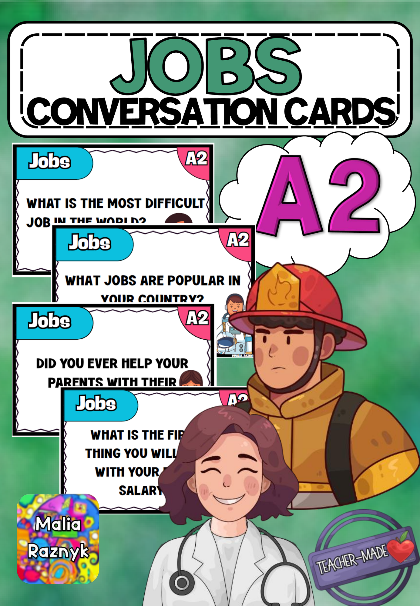 50 JOBS Conversation Cards (Level A2) - Materiale didattico per la ...