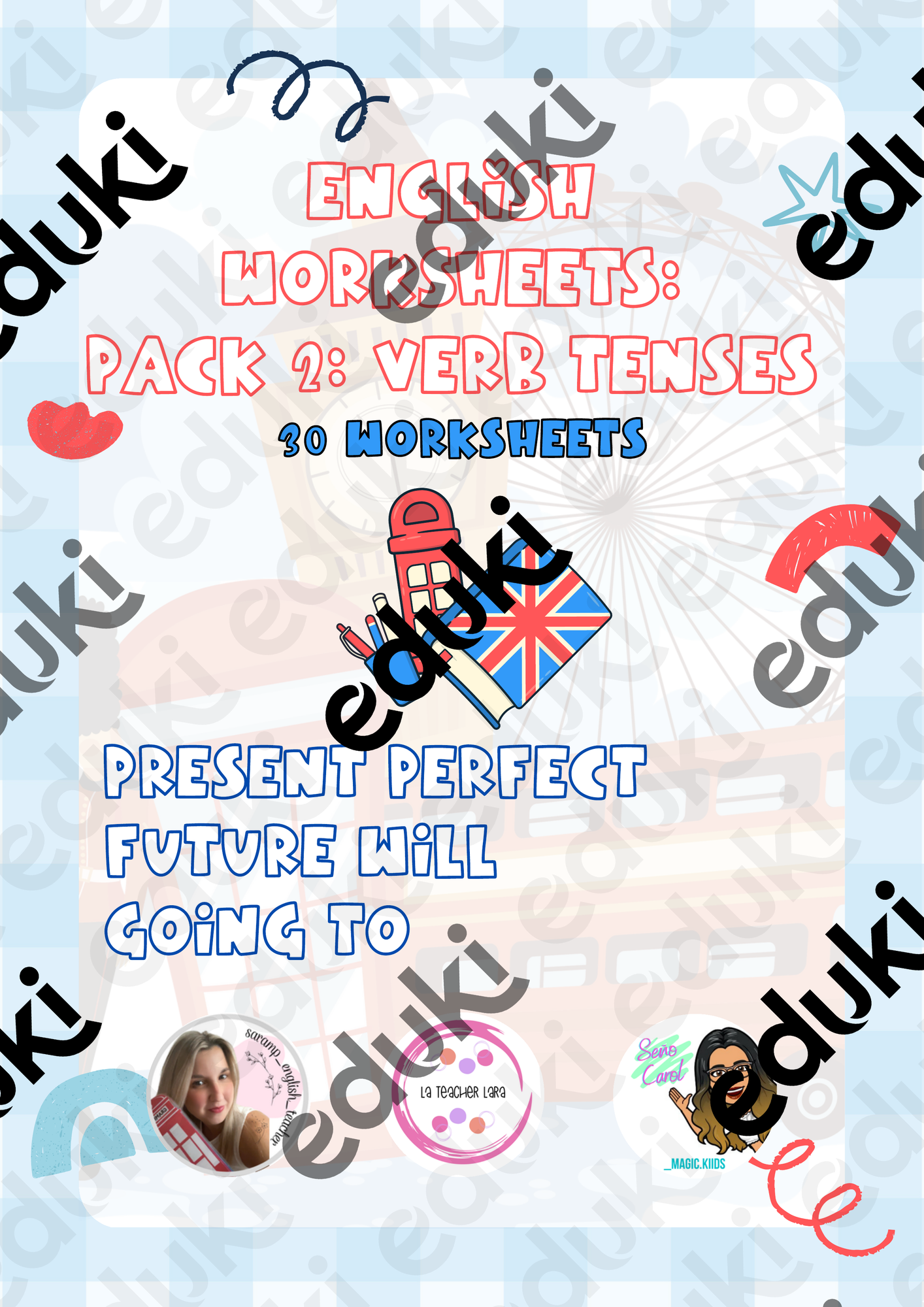 GRAMMAR WORKSHEETS PACK 2 (PRESENT PERFECT, WILL (FUTURE) & GOING TO ...