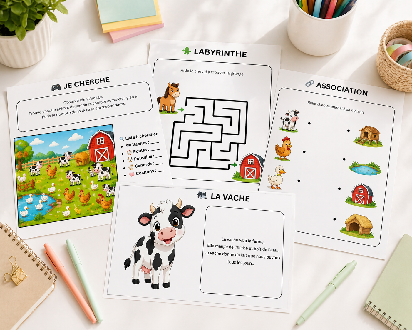 Les animaux de la ferme - Ressource pédagogique pour ton cours de ...