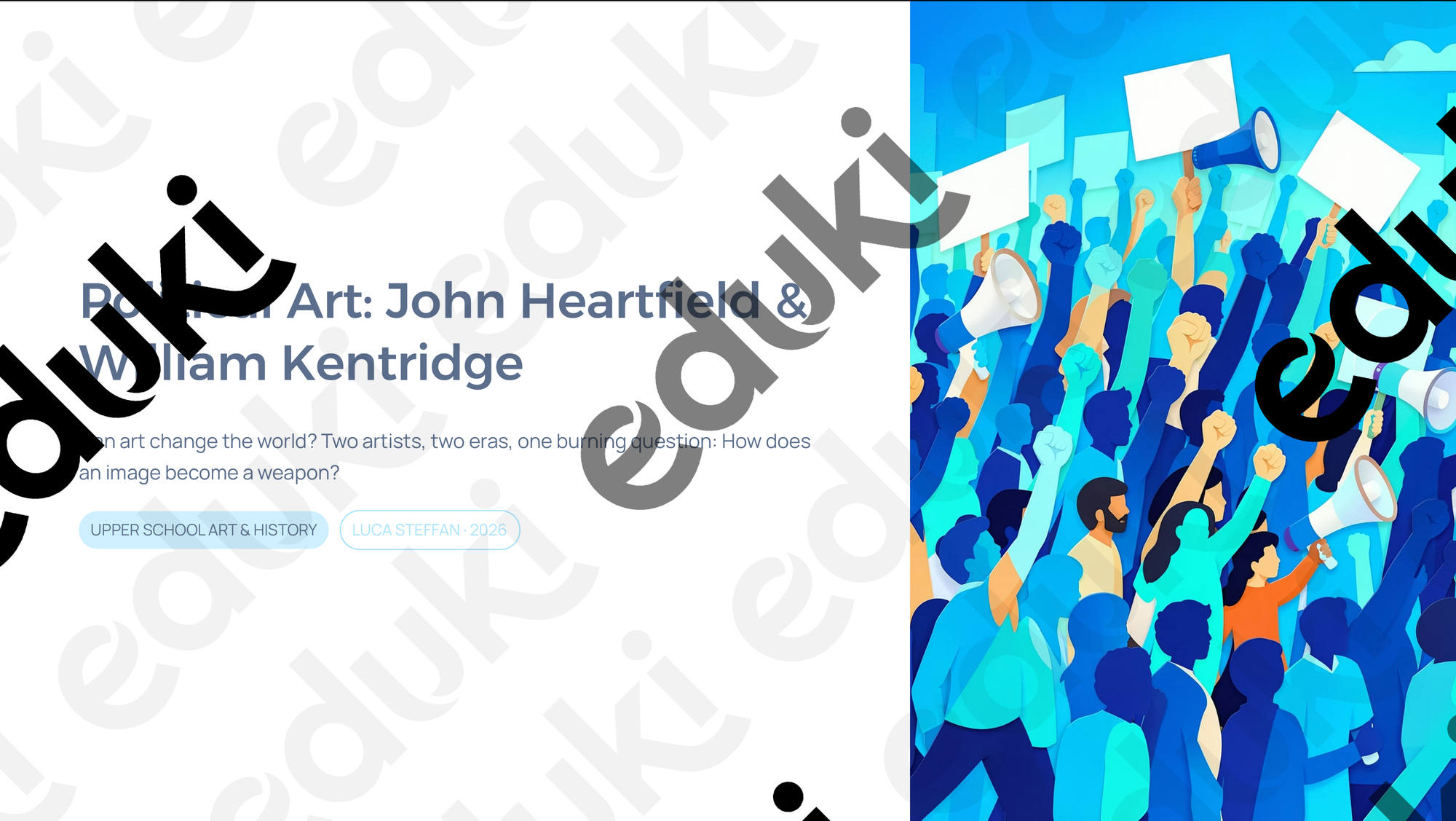 Political Art Unit – John Heartfield & William Kentridge (Art + History ...