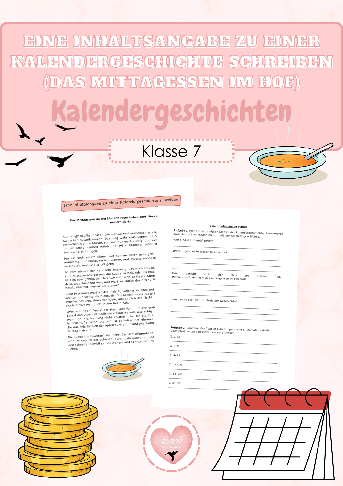 Kalendergeschichten Klasse 7 Ubungen