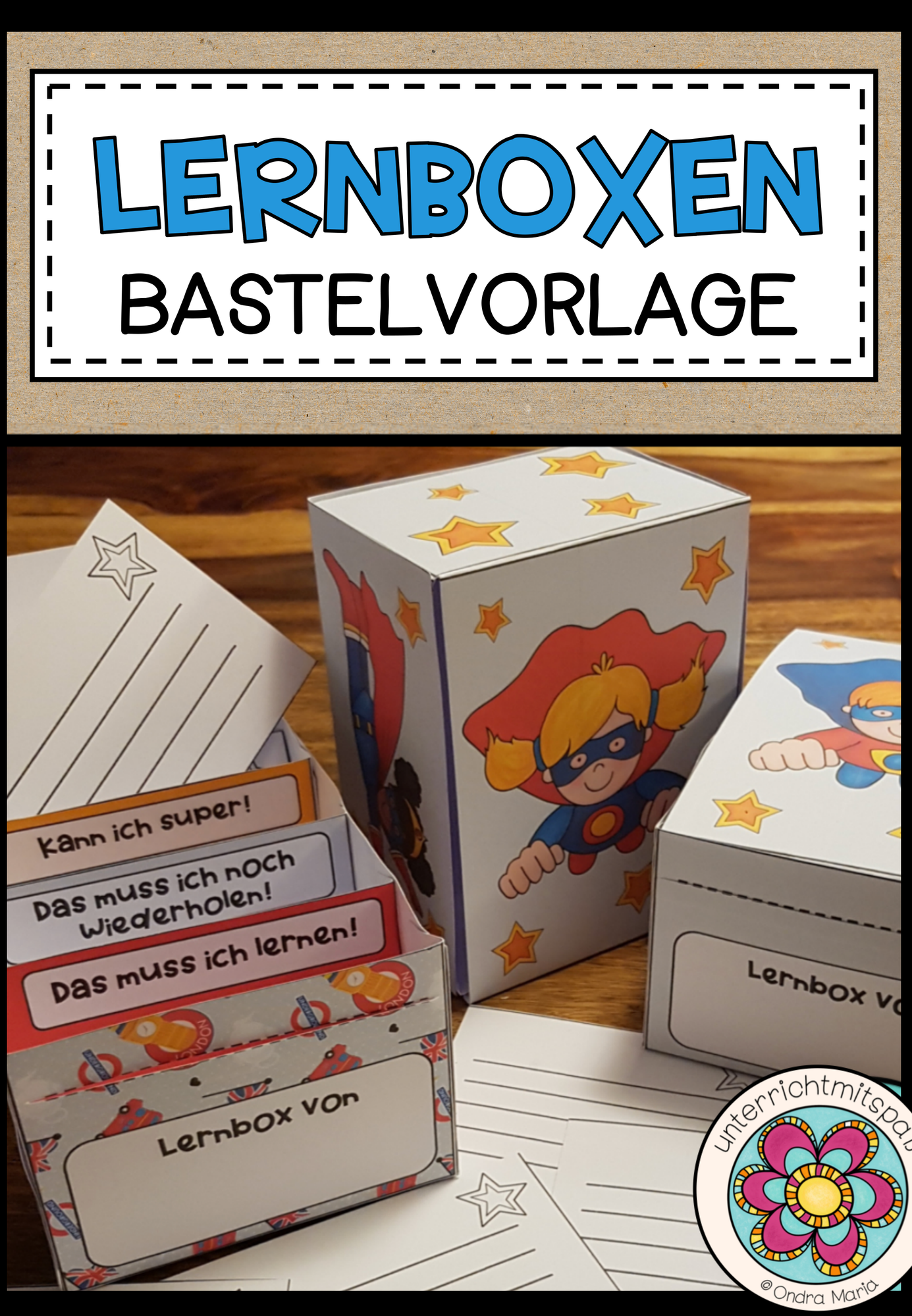 LERNBOX - Bastelvorlage und Karteikarten – Unterrichtsmaterial in den ...