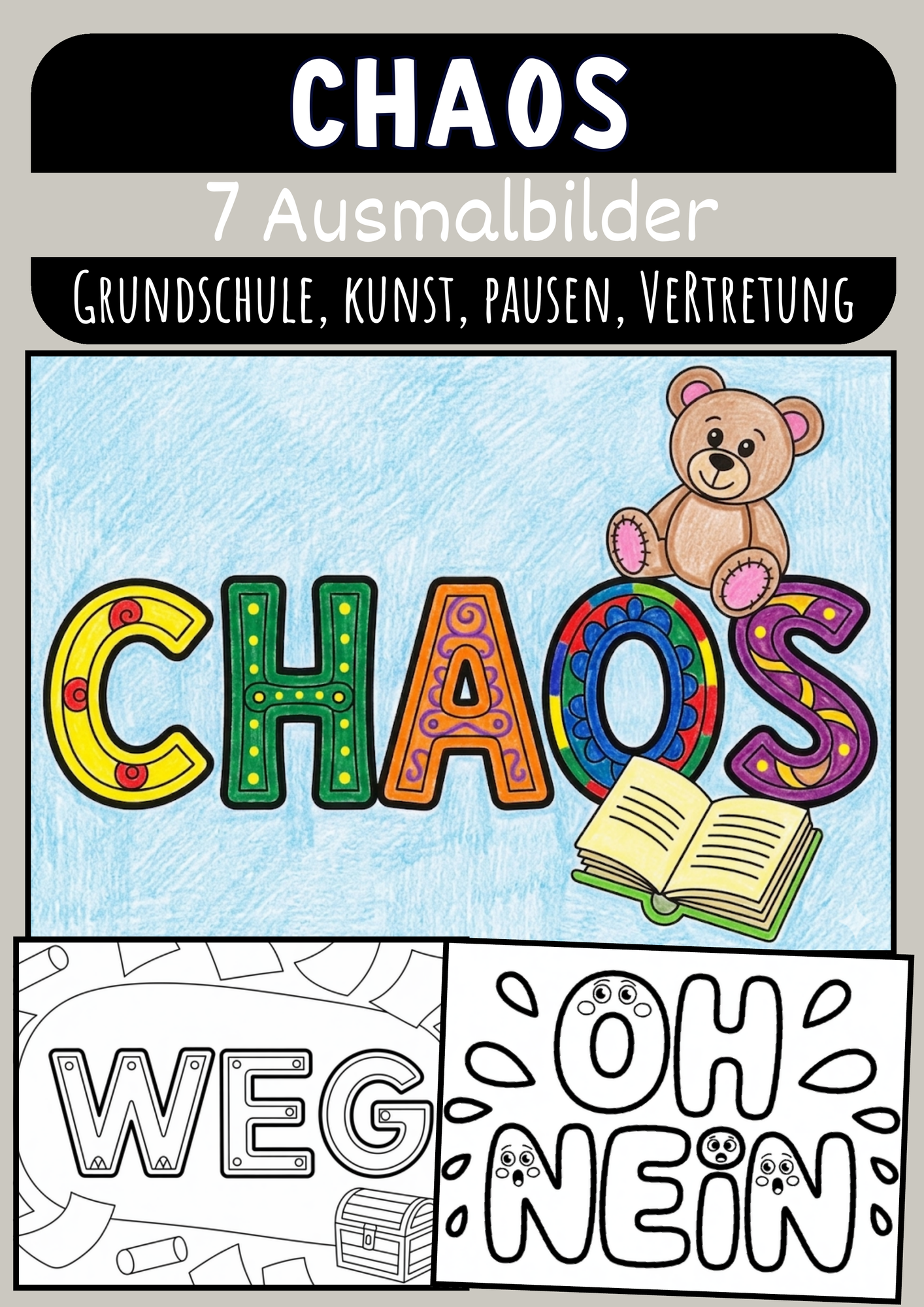 Chaos Bild Grundschule Ausmalbilder Chaos Grundschule ...