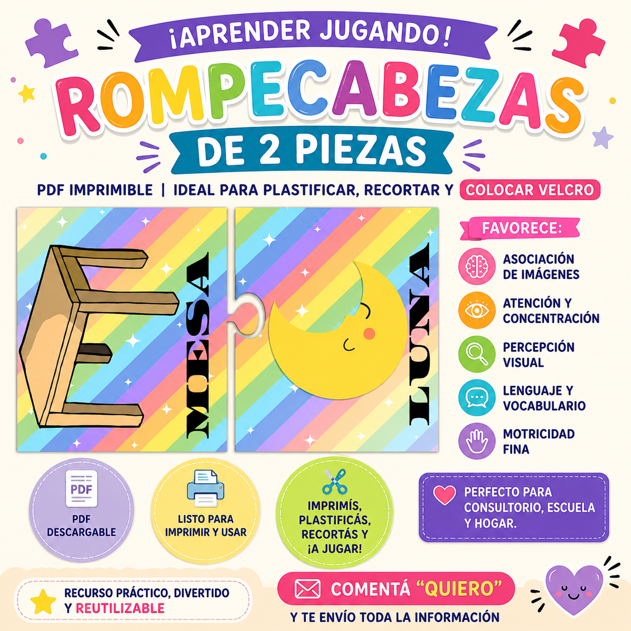 Rompecabezas de dos piezas - material didáctico de las asignaturas ...