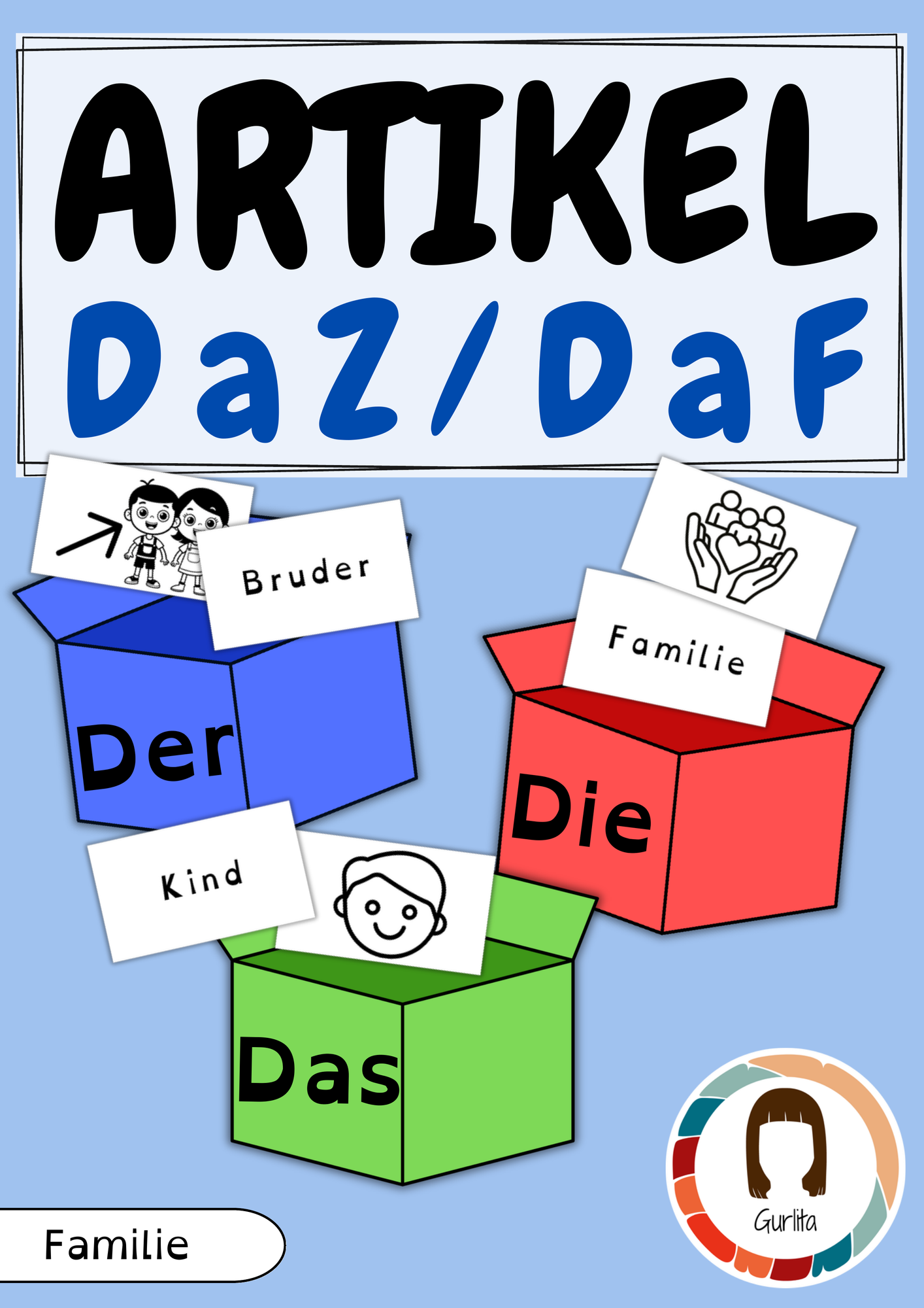 Artikeltraining DaZ / DaF - der, die, das | Familie ...