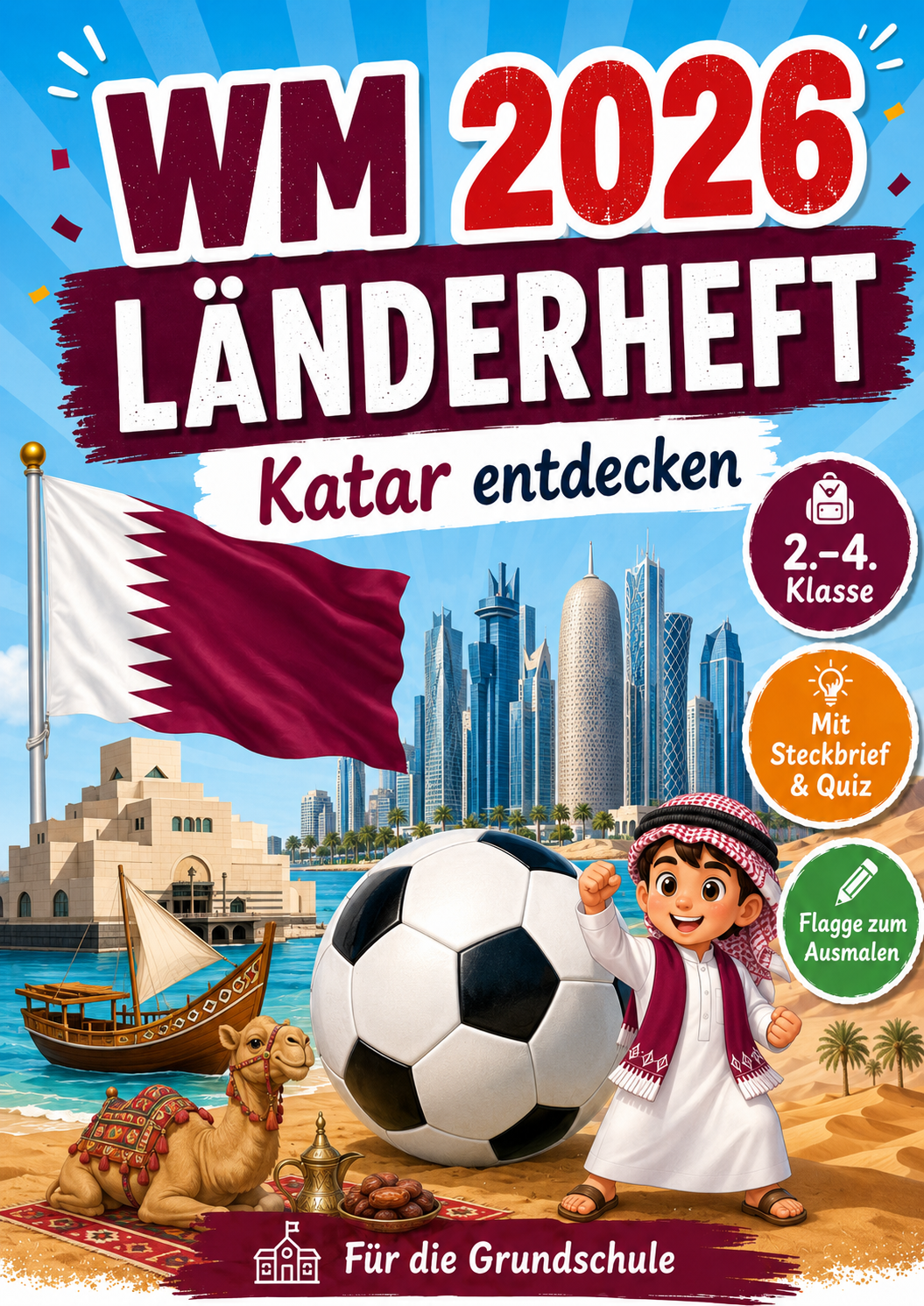 WM 2026 Länderheft Katar – Unterrichtsmaterial Klasse 2–4 ...