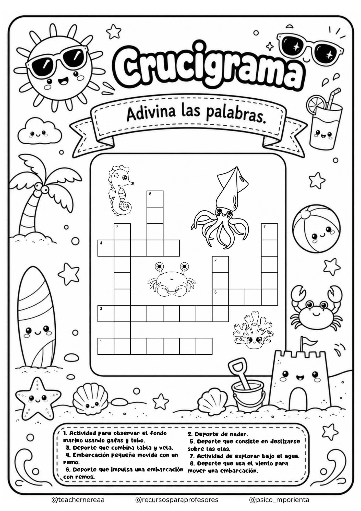 PASATIEMPOS verano - material de la siguiente asignatura Material ...