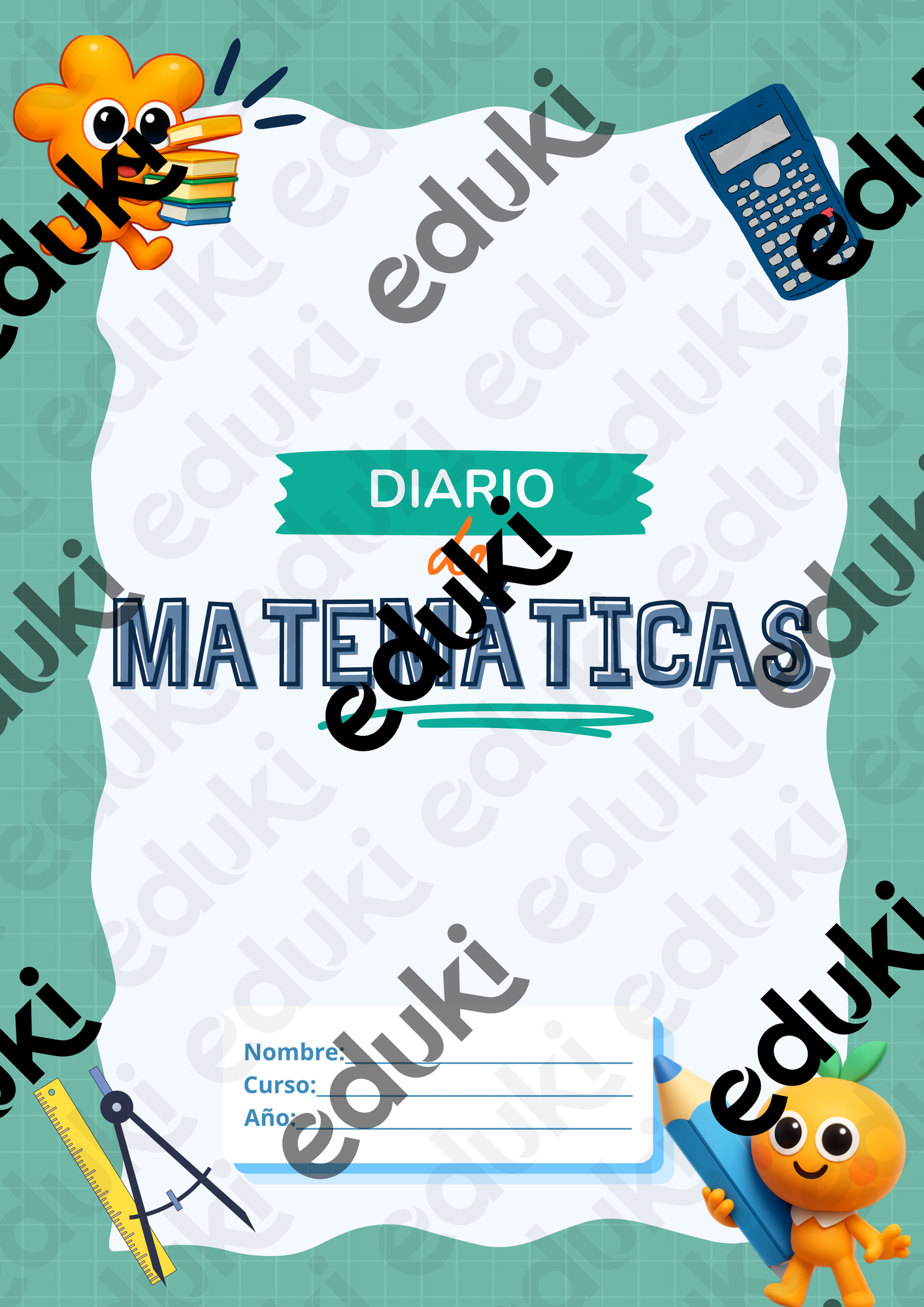 Diario de matemáticas - Cuaderno de organización docente - material de ...