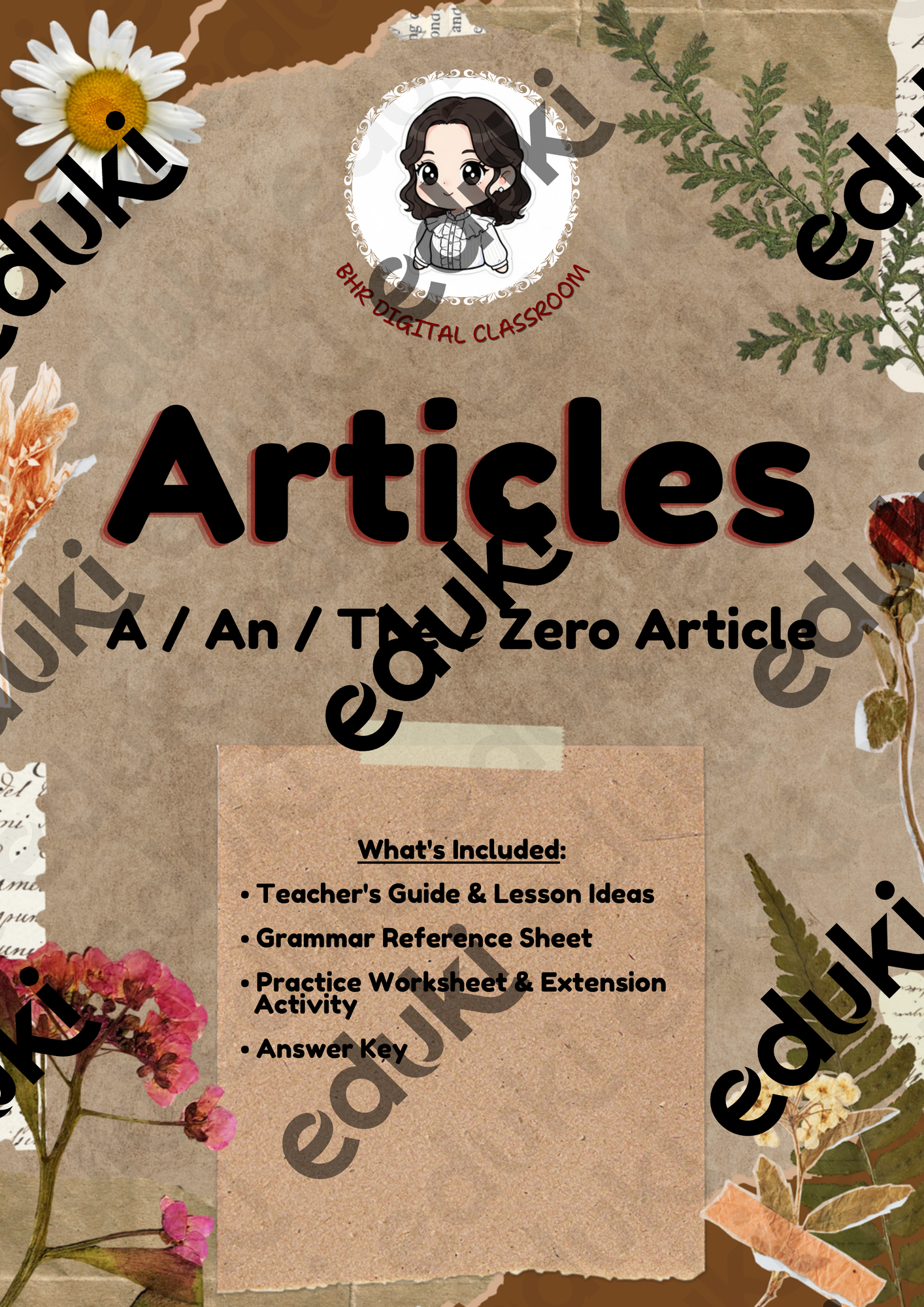 Complete Articles Guide: A, An, The & Zero Article - material de la ...