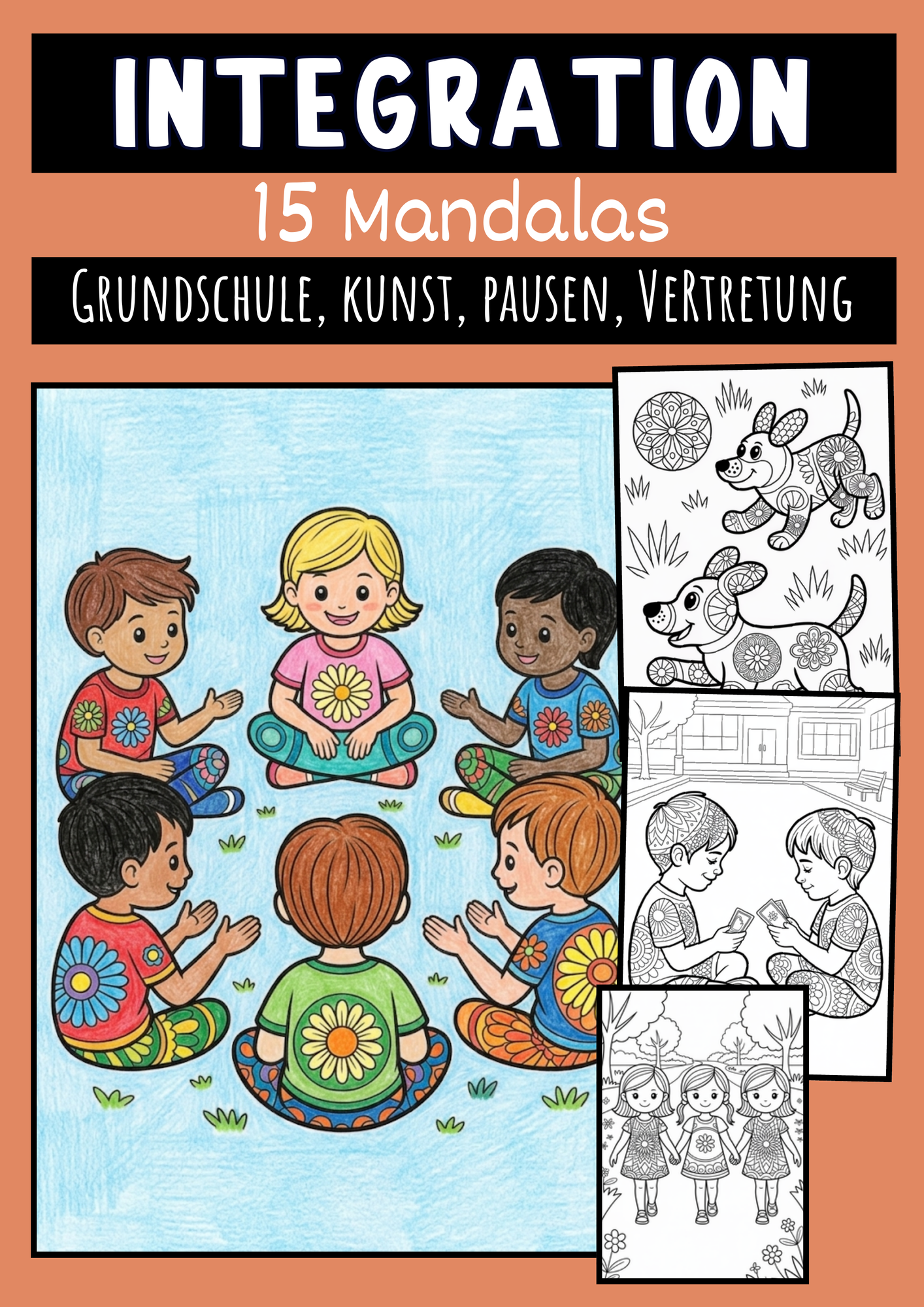 Mandalas Integration Ausmalvorlagen für Klassen 1–6 ...