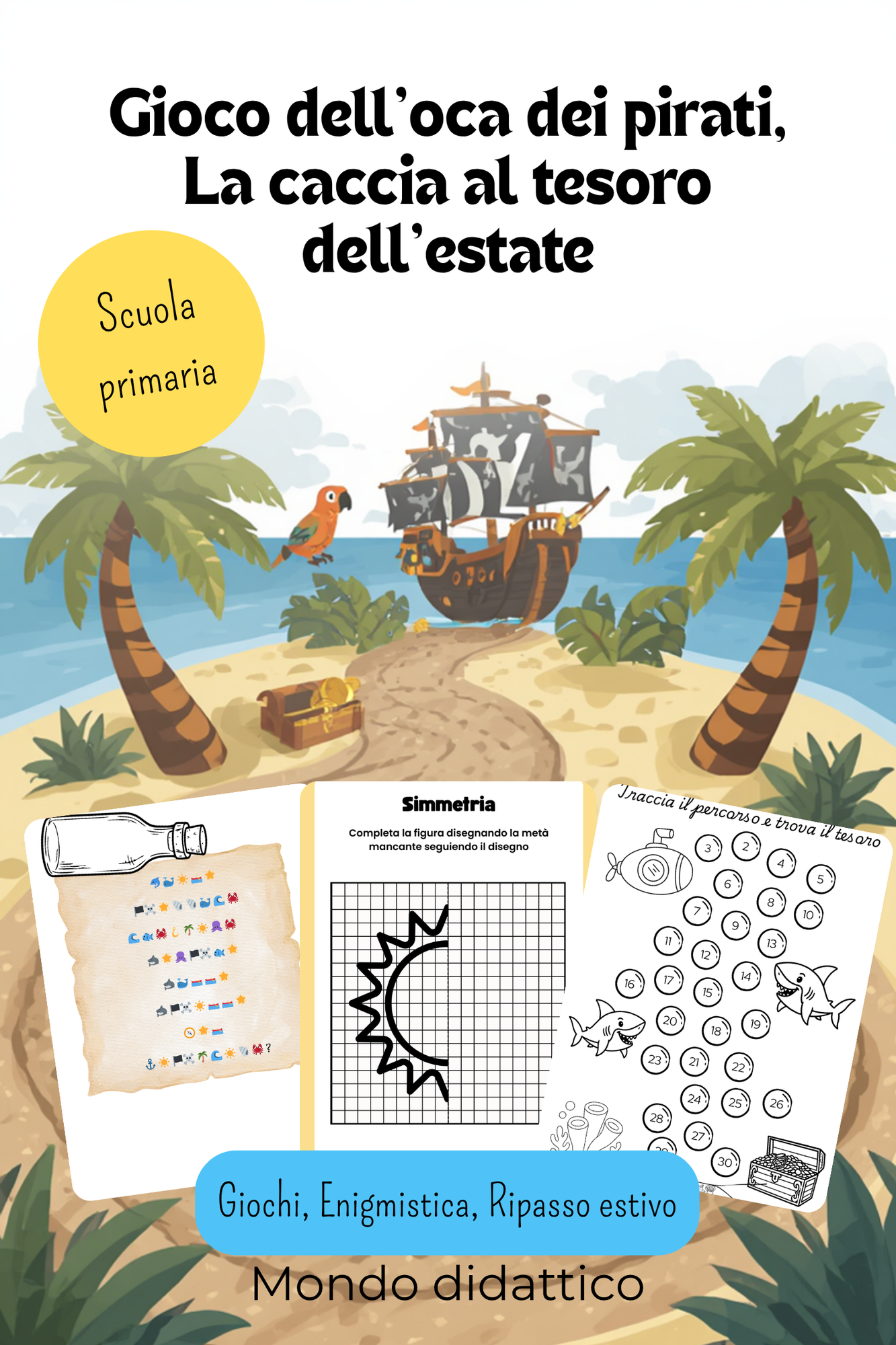 Mappa del Tesoro Estiva: Gioco dell'Oca Interattivo - Materiale ...