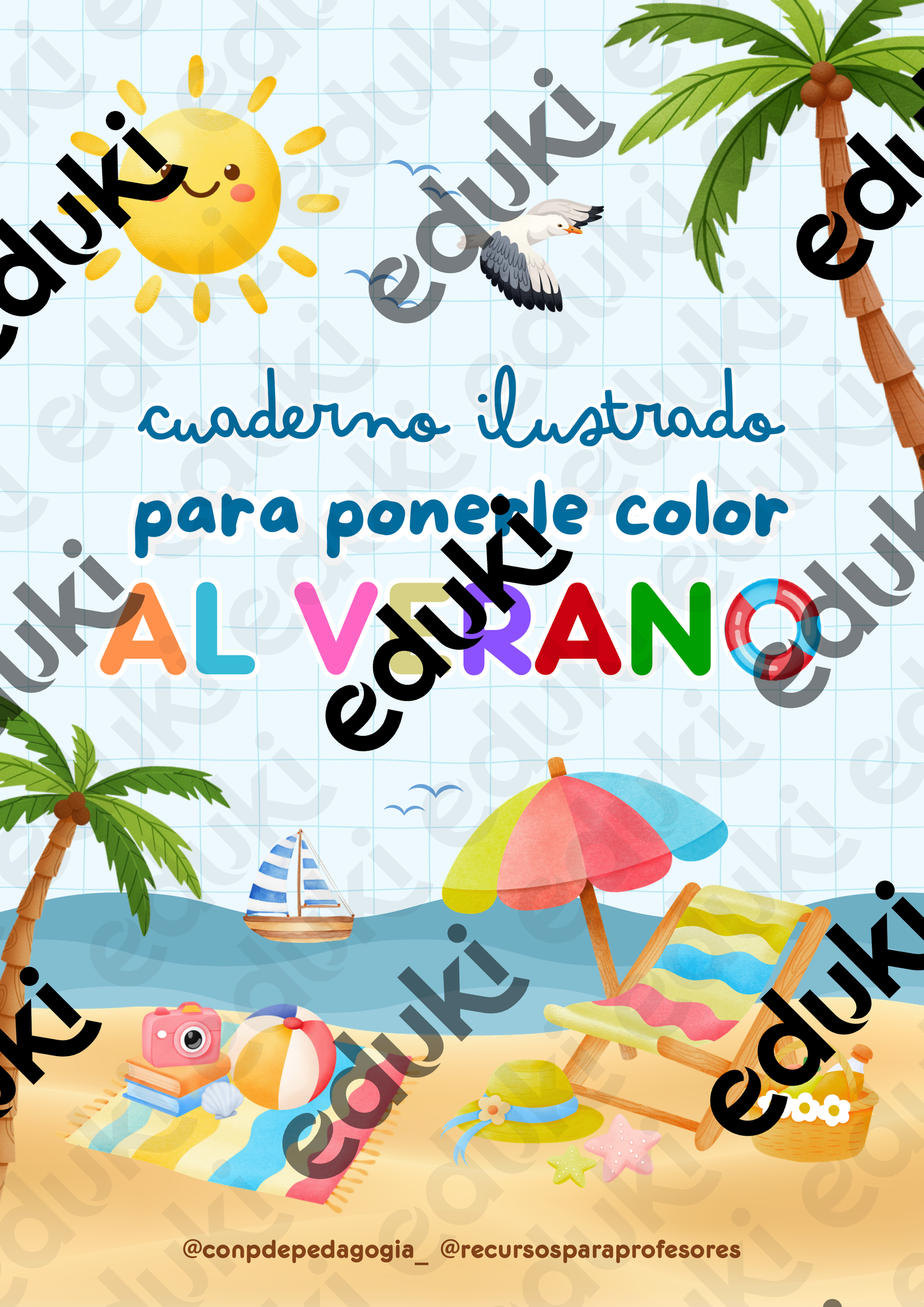 COLOREA EL VERANO - Actividades de estimulación creativa - material ...