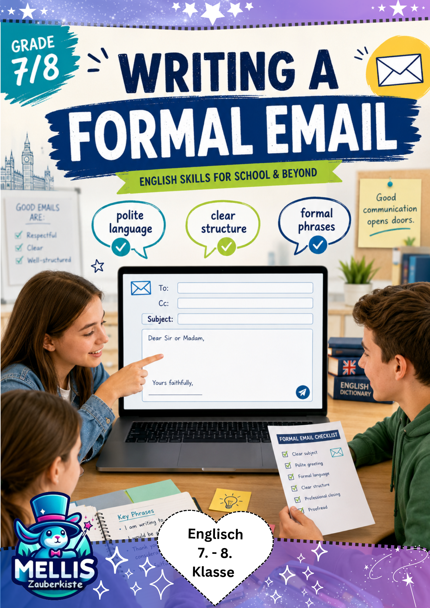 Writing an E-Mail, Englisch Klasse 7/8 – Unterrichtsmaterial im Fach ...