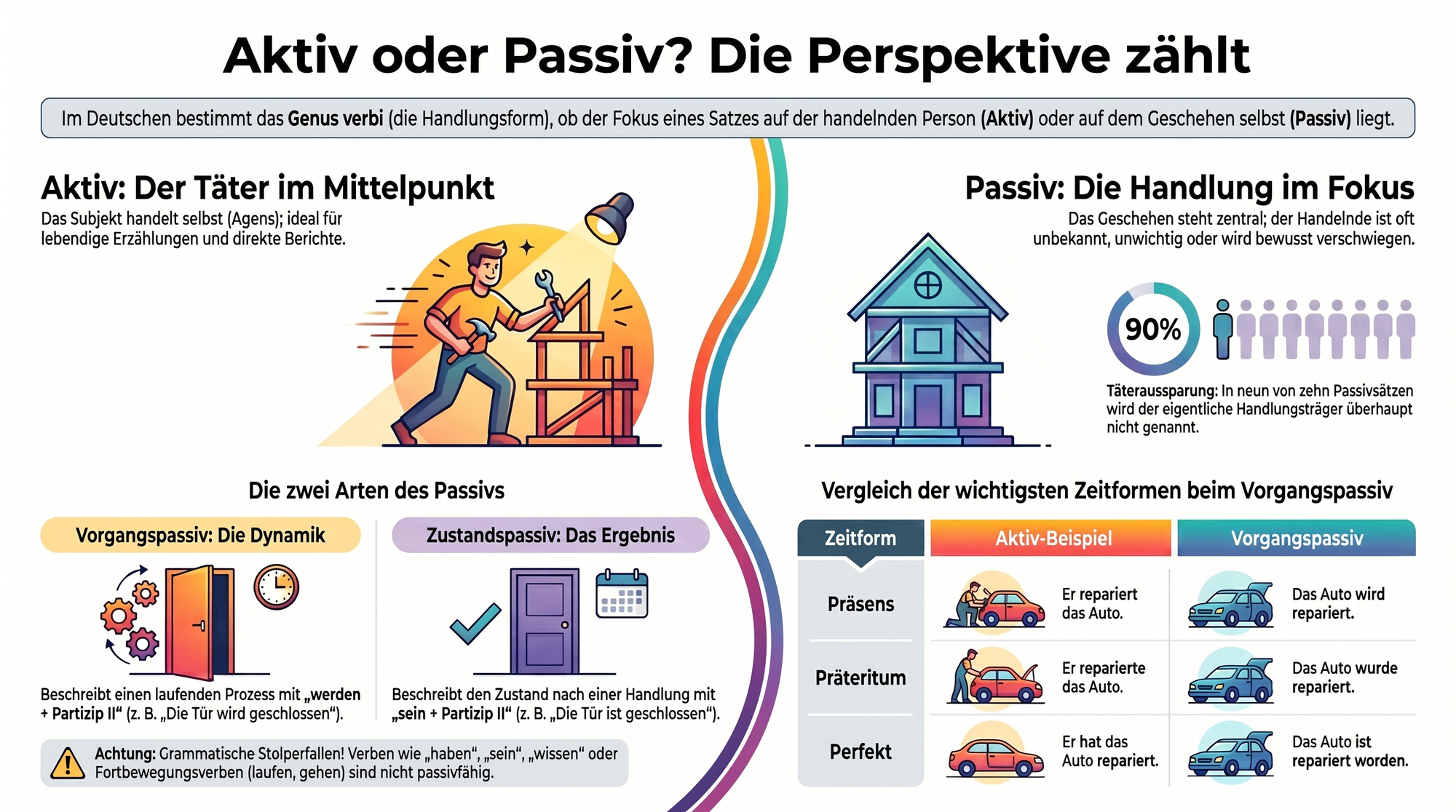 Passiv und Aktiv – Genus Verbi Arbeitsheft PLUS Lernposter ...