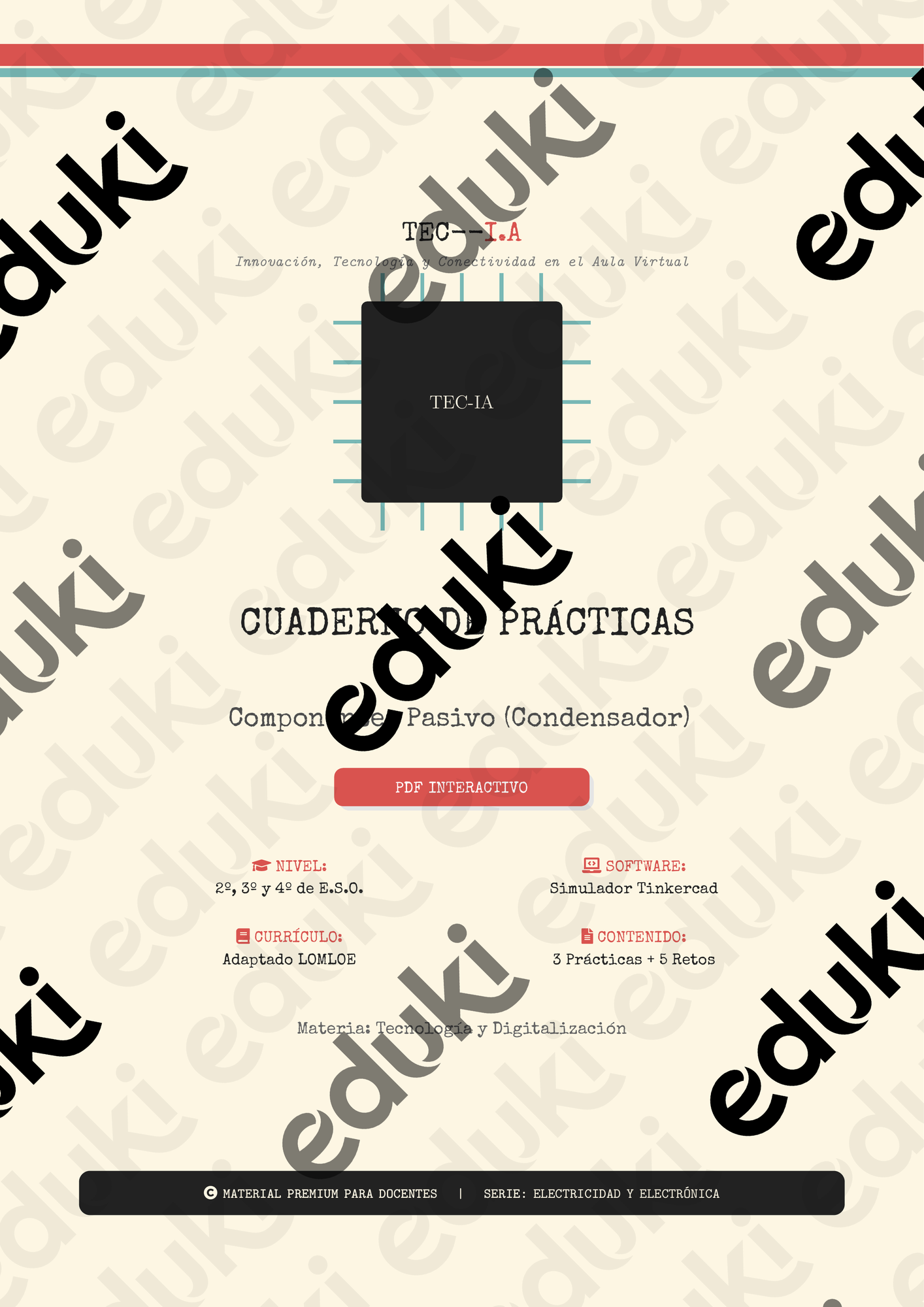 Cuaderno interactivo: Condensadores Tinkercad - material de la ...