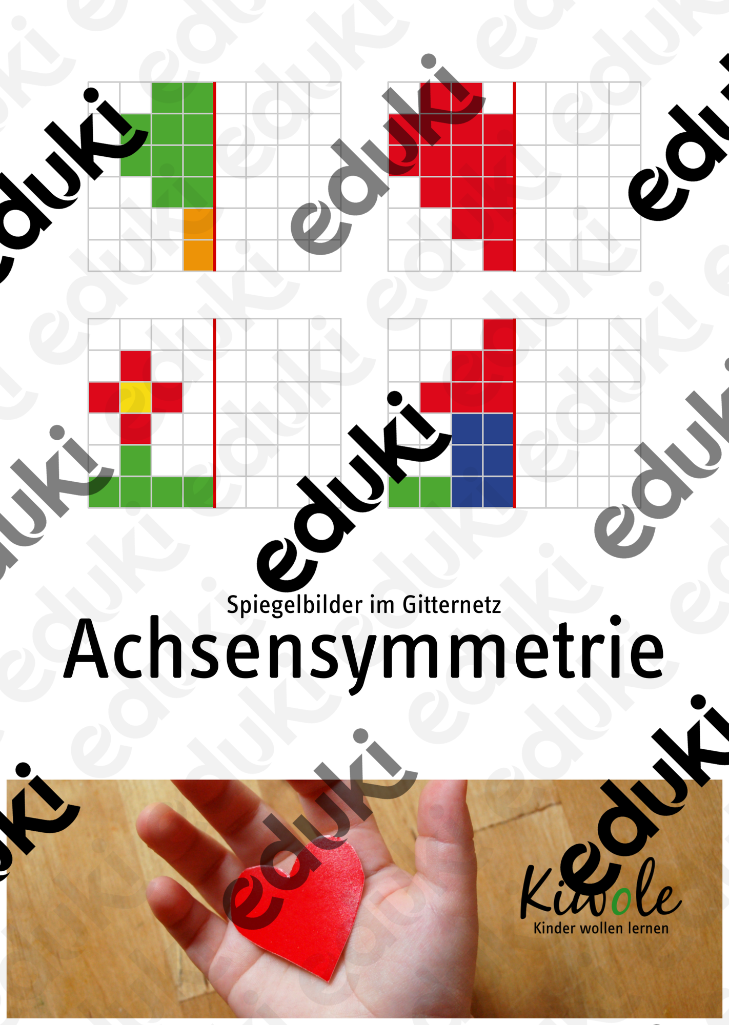 Achsensymmetrie - Spiegelbilder im Gitternetz – Unterrichtsmaterial im ...