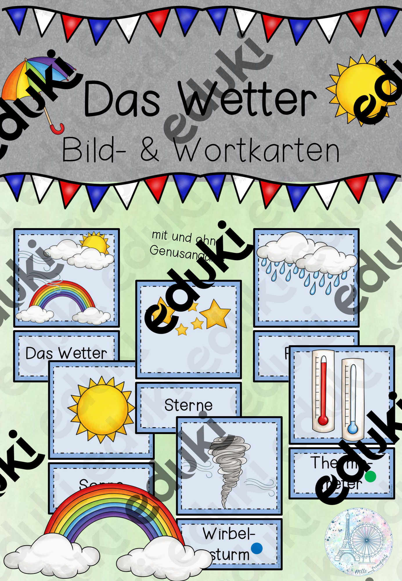Wetter - Bild- & / und Wortkarten – Unterrichtsmaterial im Fach DaZ/DaF