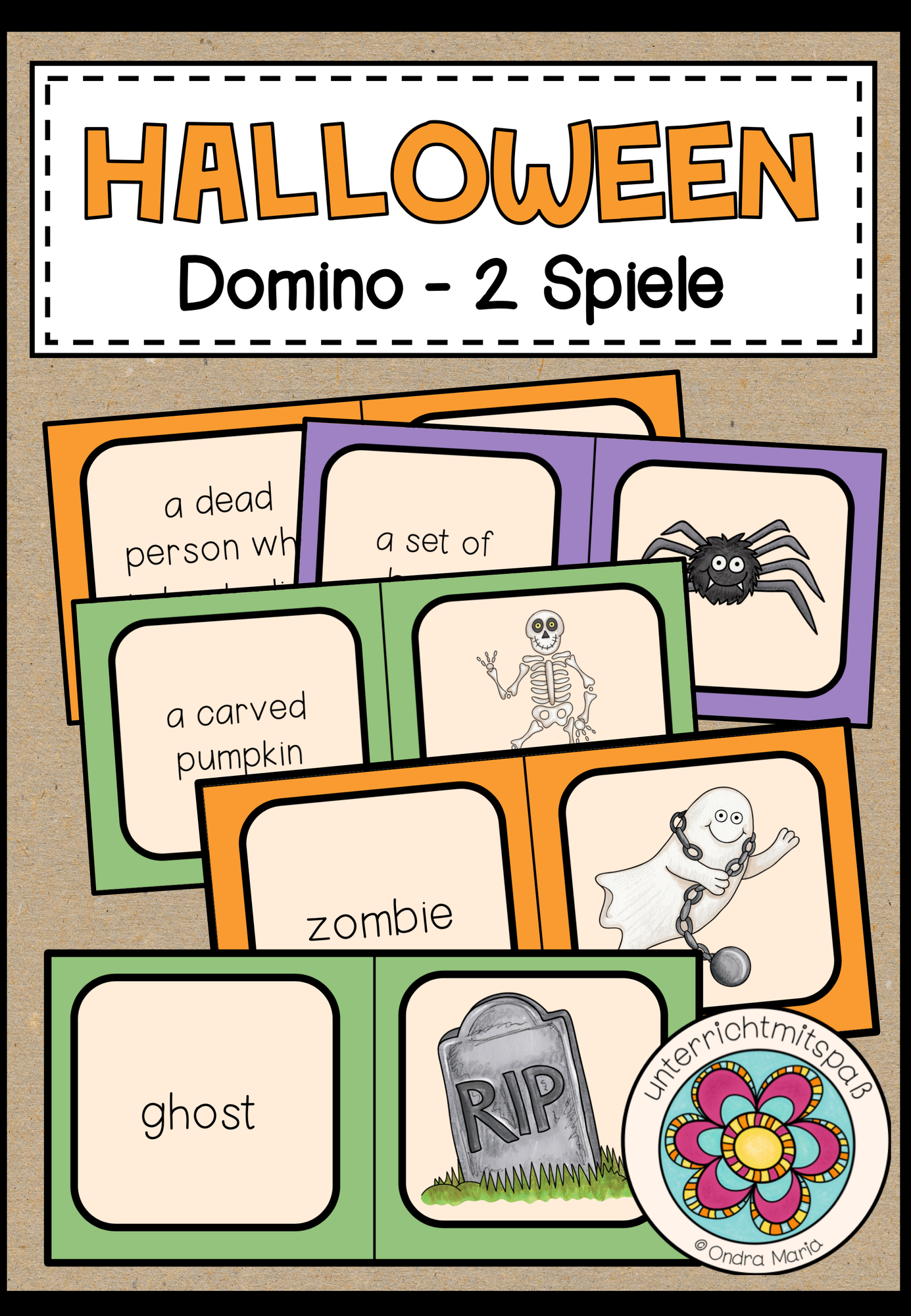 HALLOWEEN - Domino (Englisch) – Unterrichtsmaterial in den Fächern ...