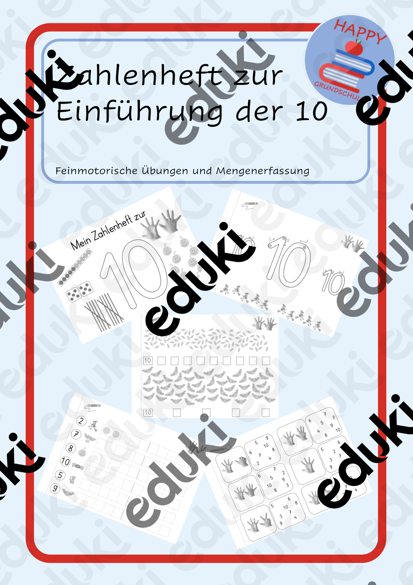 Zahlenheft zur Zahl 10 - Zahleinführung – Unterrichtsmaterial im Fach ...