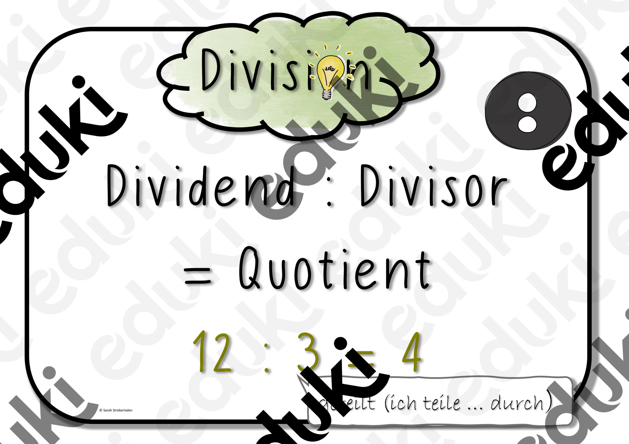 Fachbegriffe Addition, Subtraktion, Multiplikation, Division ...