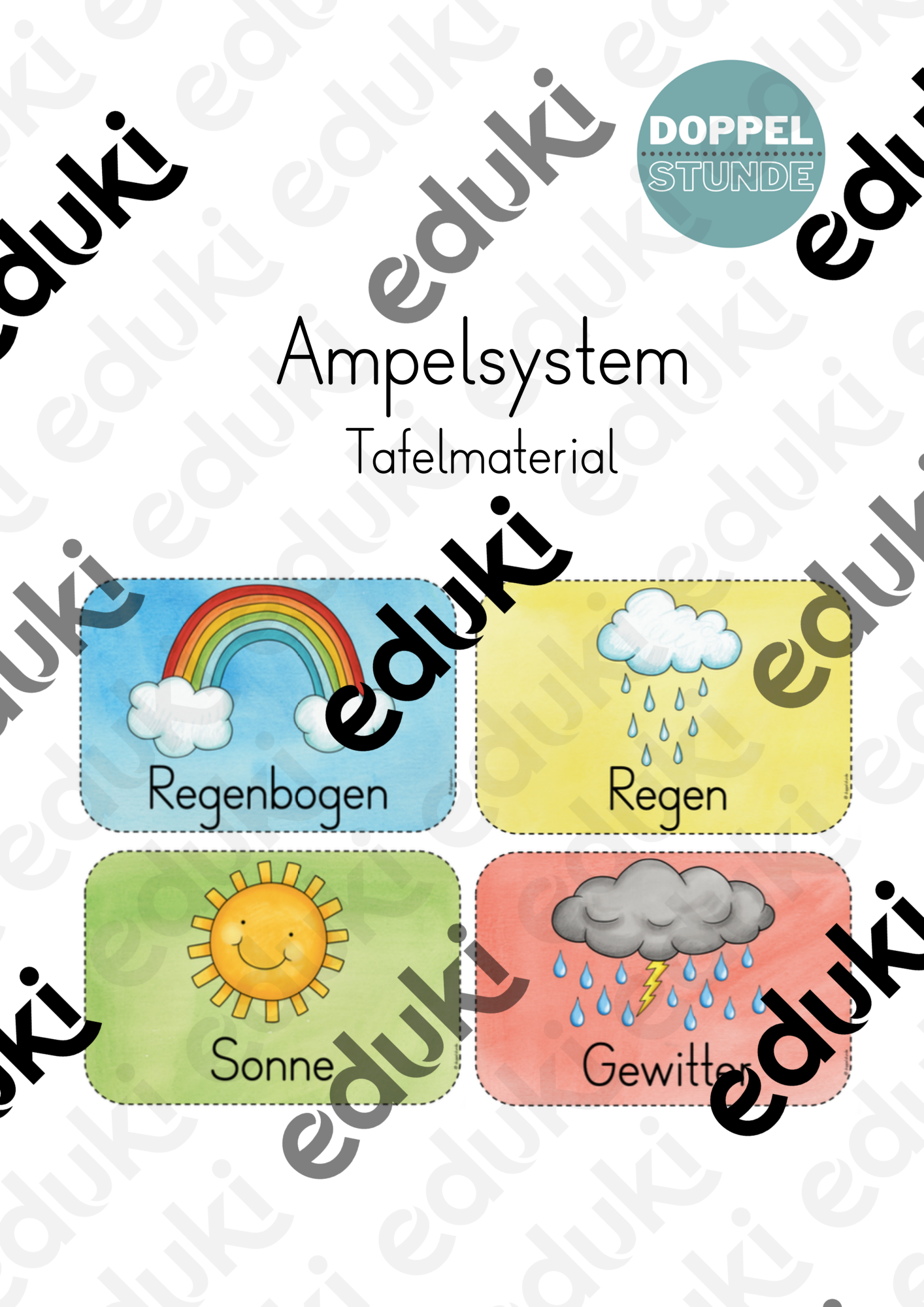 Ampelsystem-Tafelmaterial für die Grundschule – Unterrichtsmaterial im ...