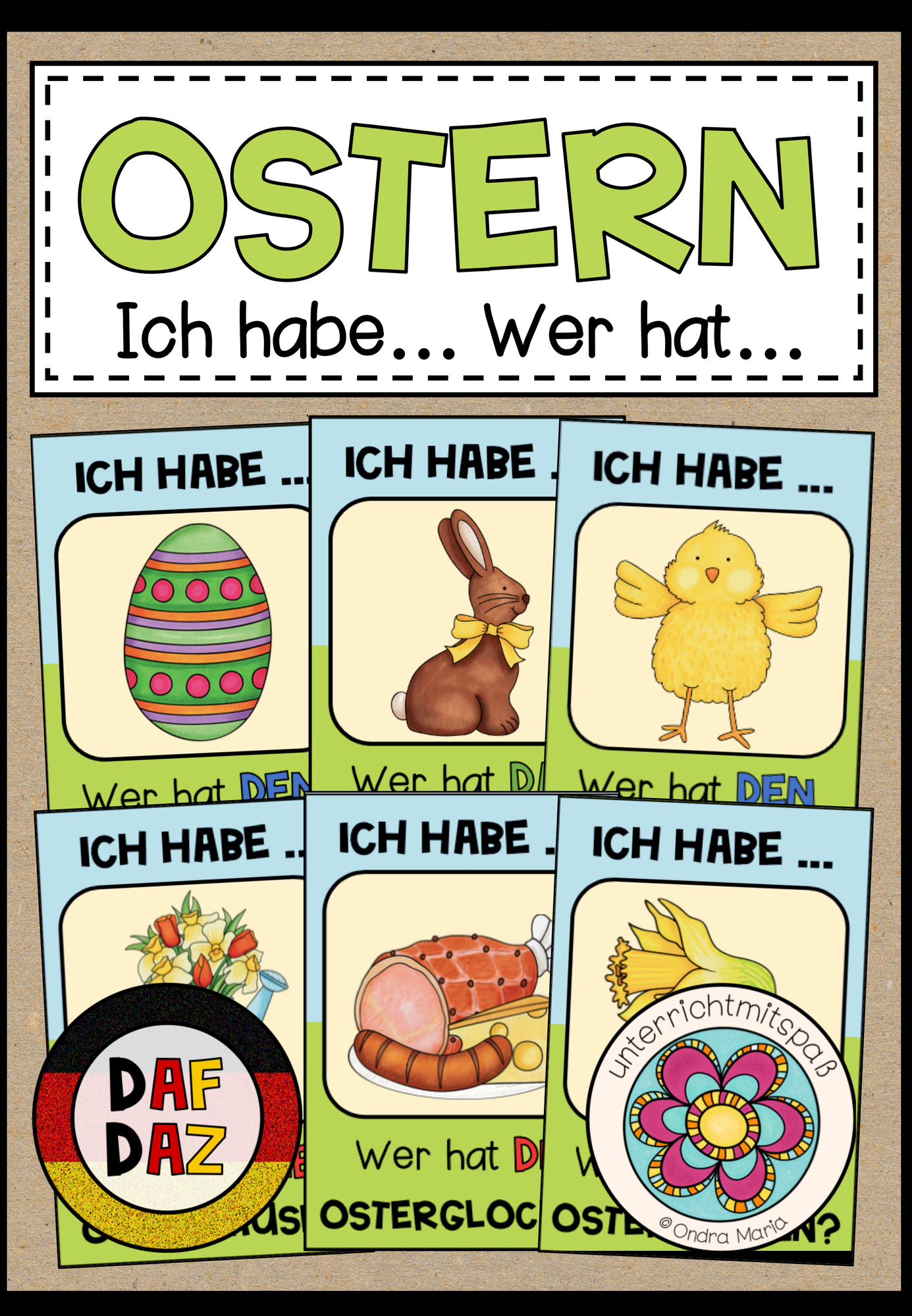 OSTERN - Ich habe... Wer hat...? (DAF/DAZ) – Unterrichtsmaterial in den ...