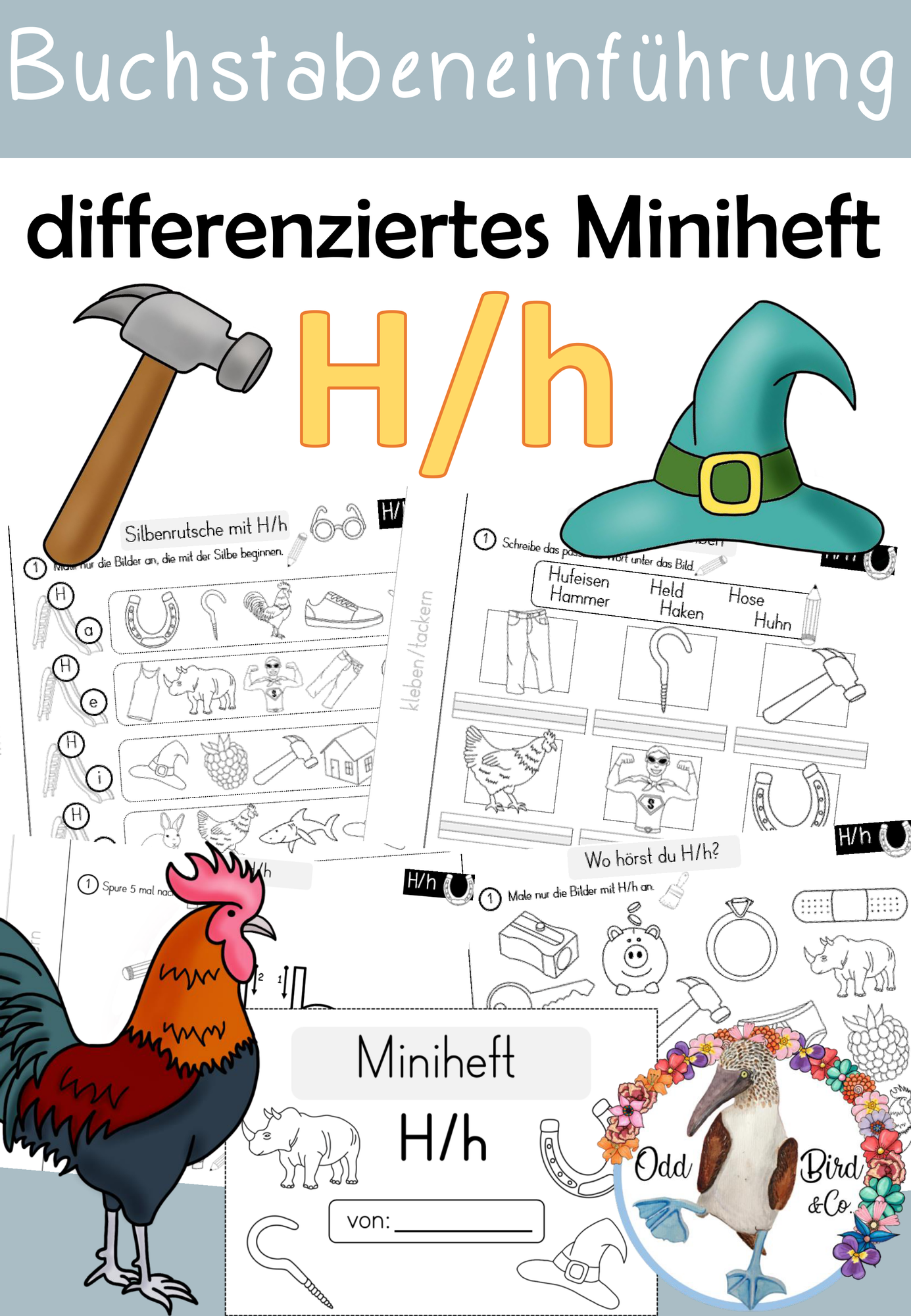 Buchstabe H/ h - Miniheft für die Buchstabeneinführung ...