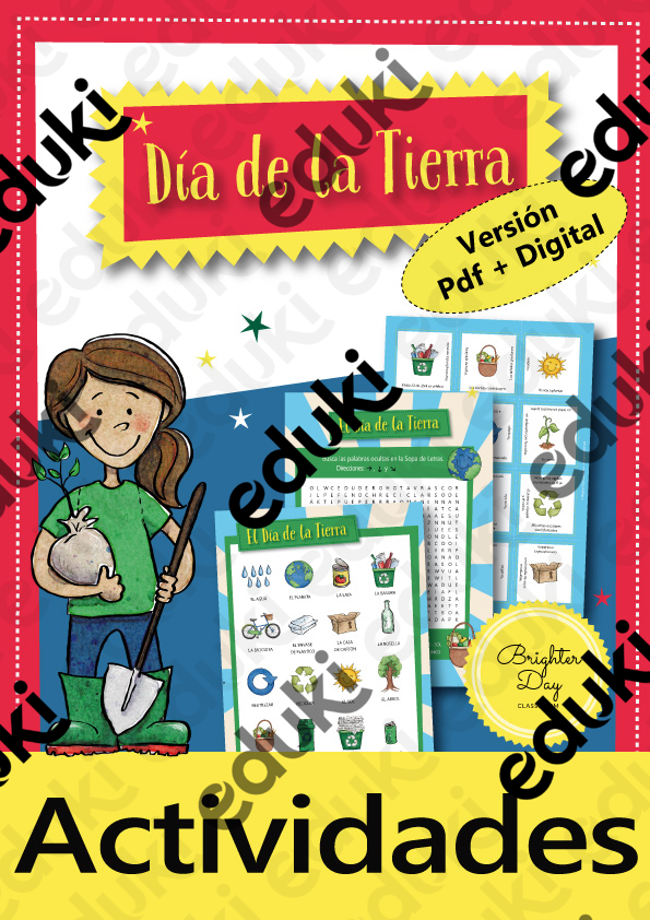 Día de la Tierra: póster y actividades de vocabulario (español / ELE ...
