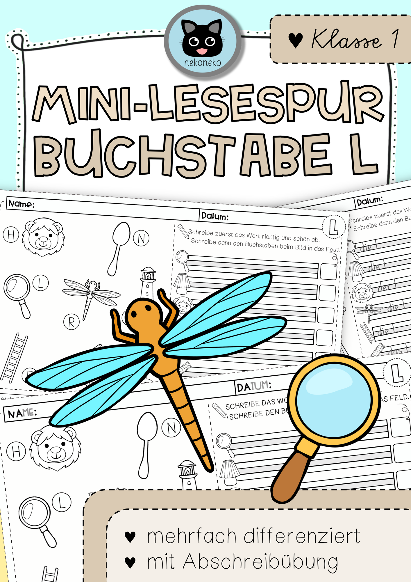 Mini-Lesespur | Buchstabe L | Klasse 1 – Unterrichtsmaterial im Fach ...