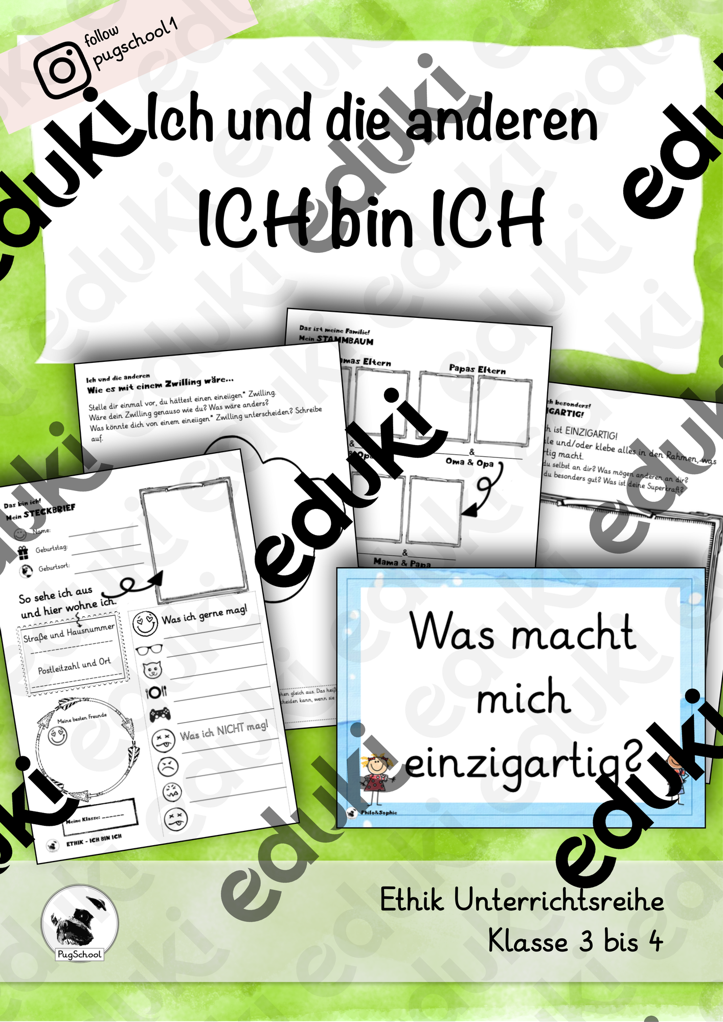 Ethik - Ich bin ich - Ich und die anderen – Unterrichtsmaterial im Fach ...