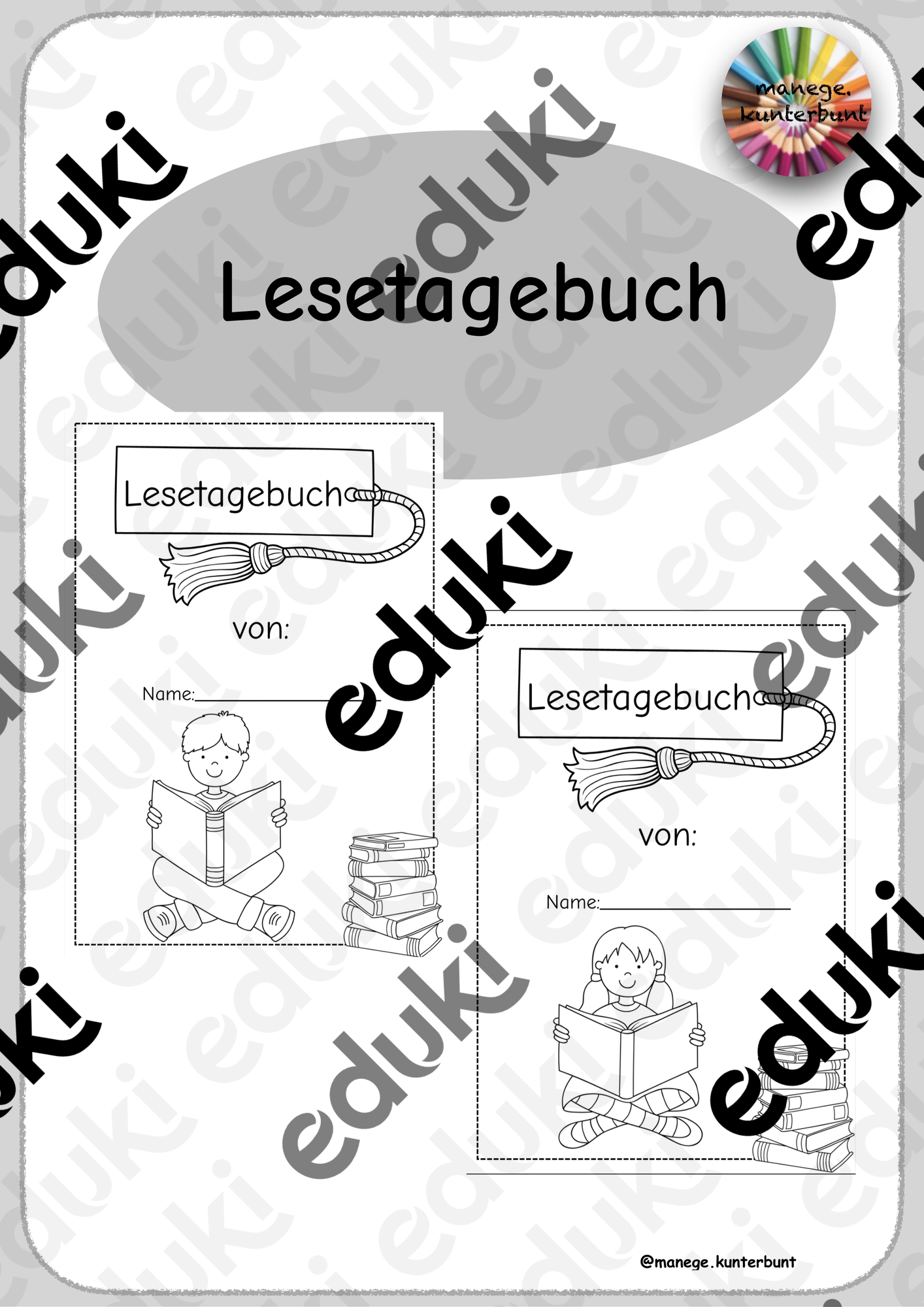 Lesetagebuch – Unterrichtsmaterial im Fach Deutsch