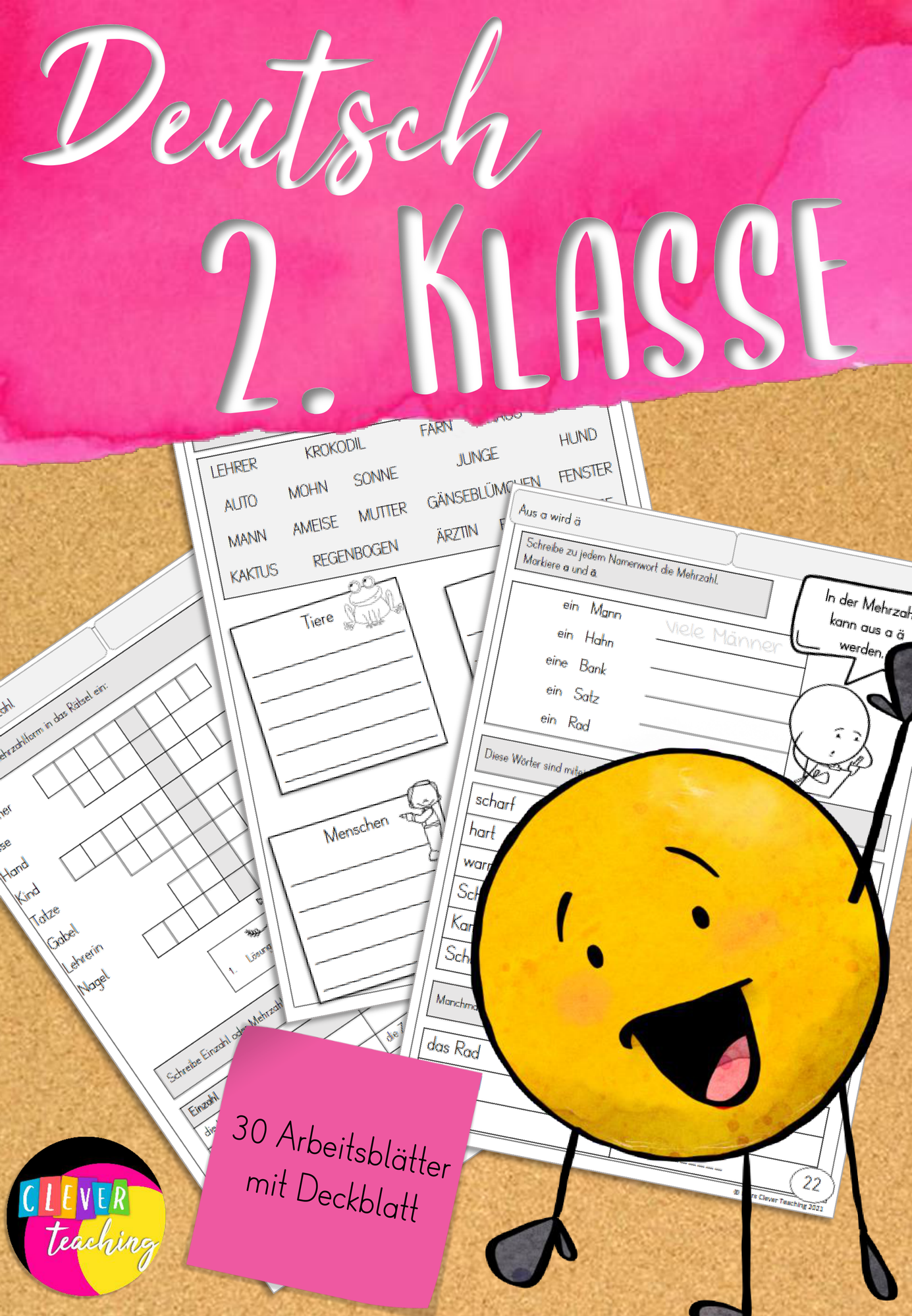 Arbeitsheft Deutsch Klasse 2 – Unterrichtsmaterial im Fach Deutsch