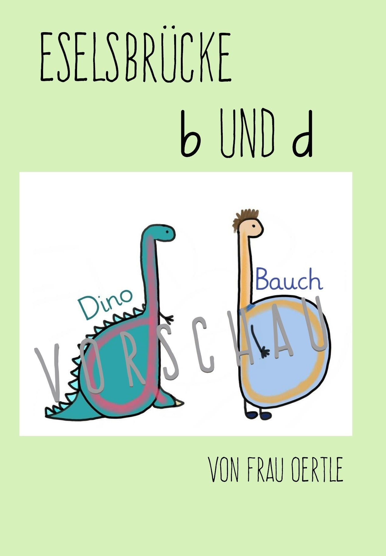 Eselsbrücke b d - mit und ohne Text – Unterrichtsmaterial im Fach Deutsch