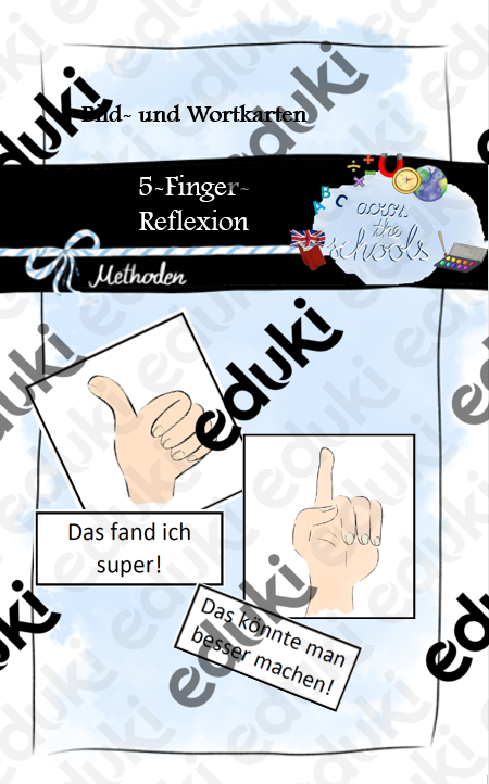 5 Finger Reflexion – Unterrichtsmaterial im Fach Fachübergreifendes