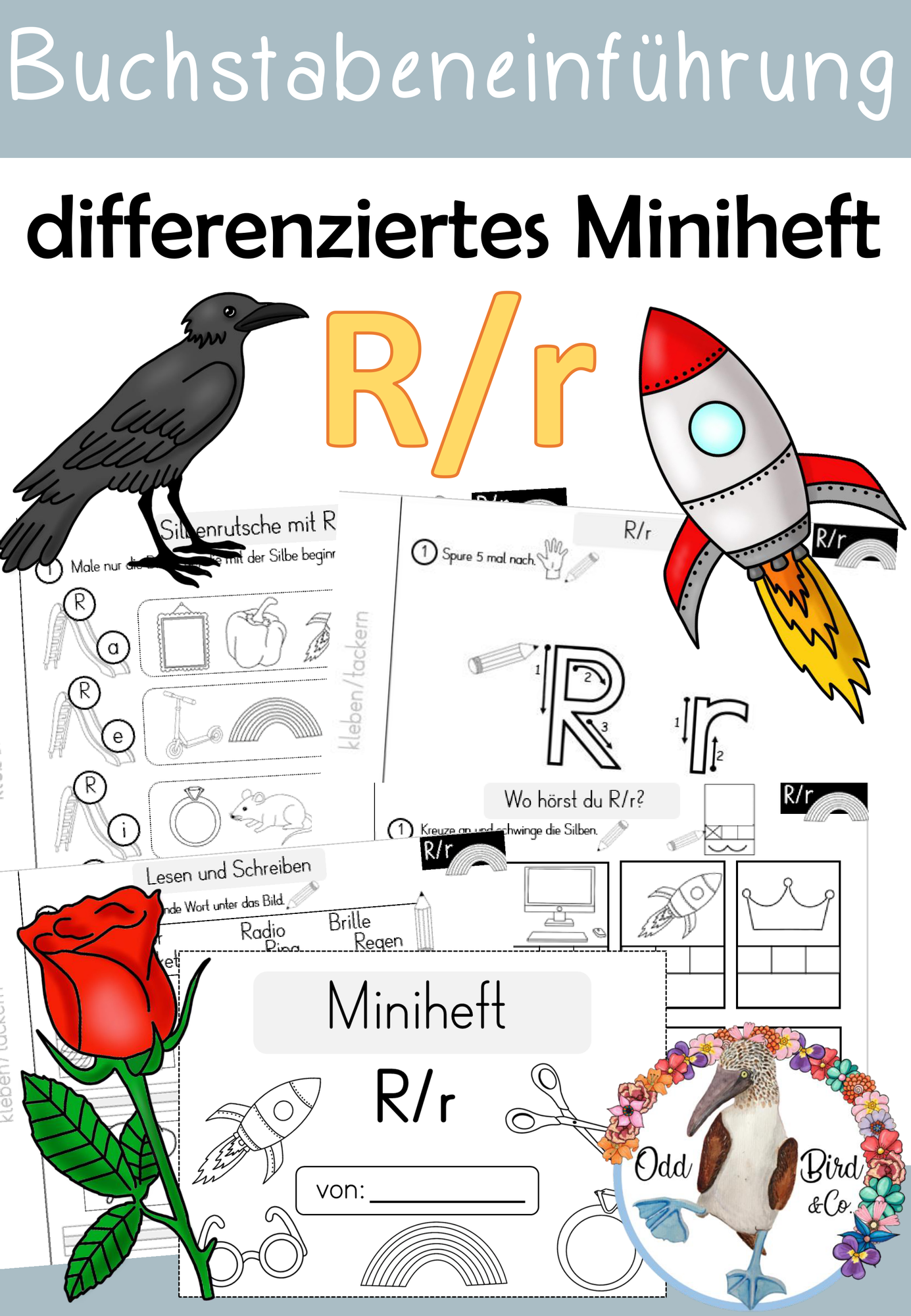 Buchstabe R / r - Miniheft für die Buchstabeneinführung ...